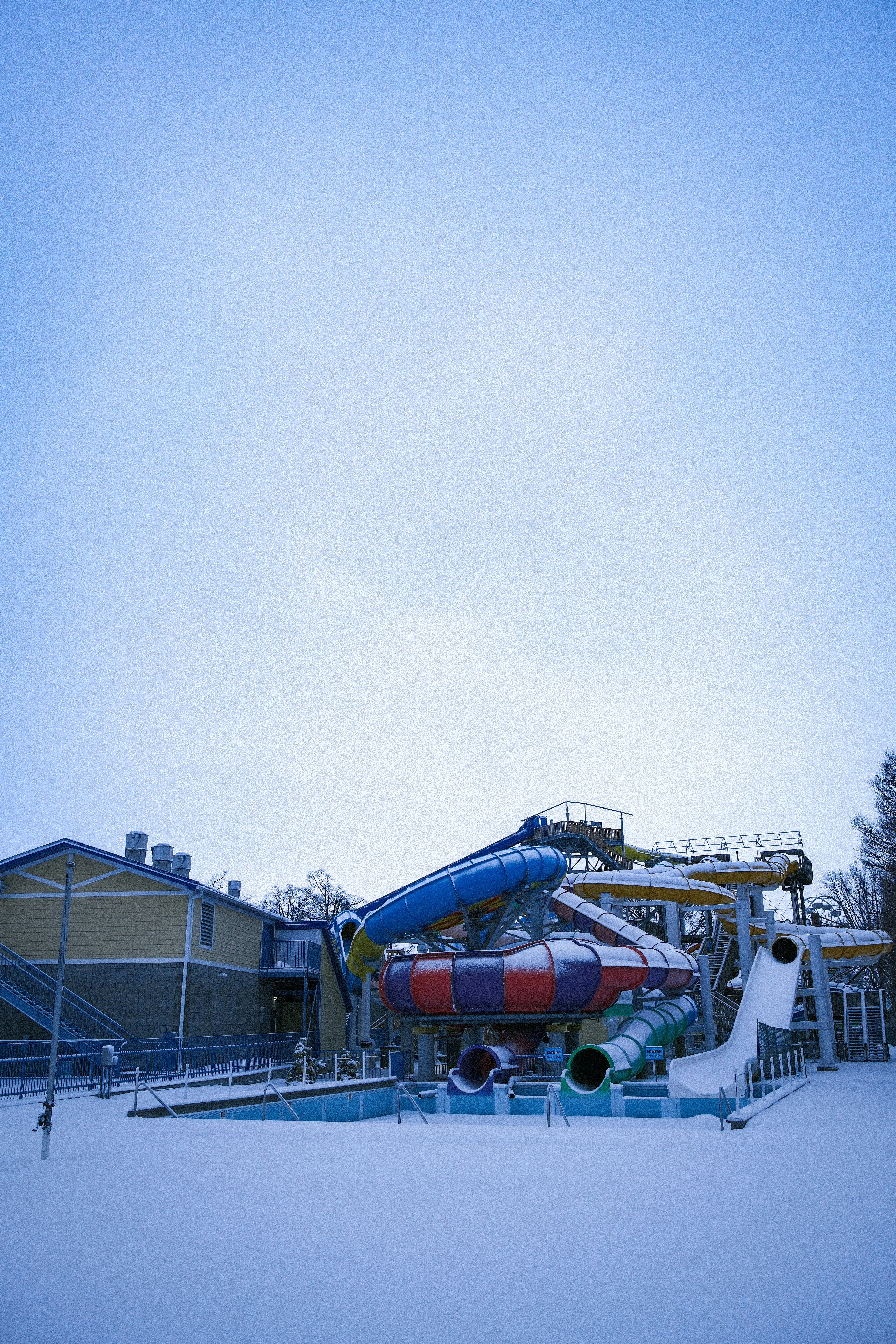 Winter's Silence at the Water Park