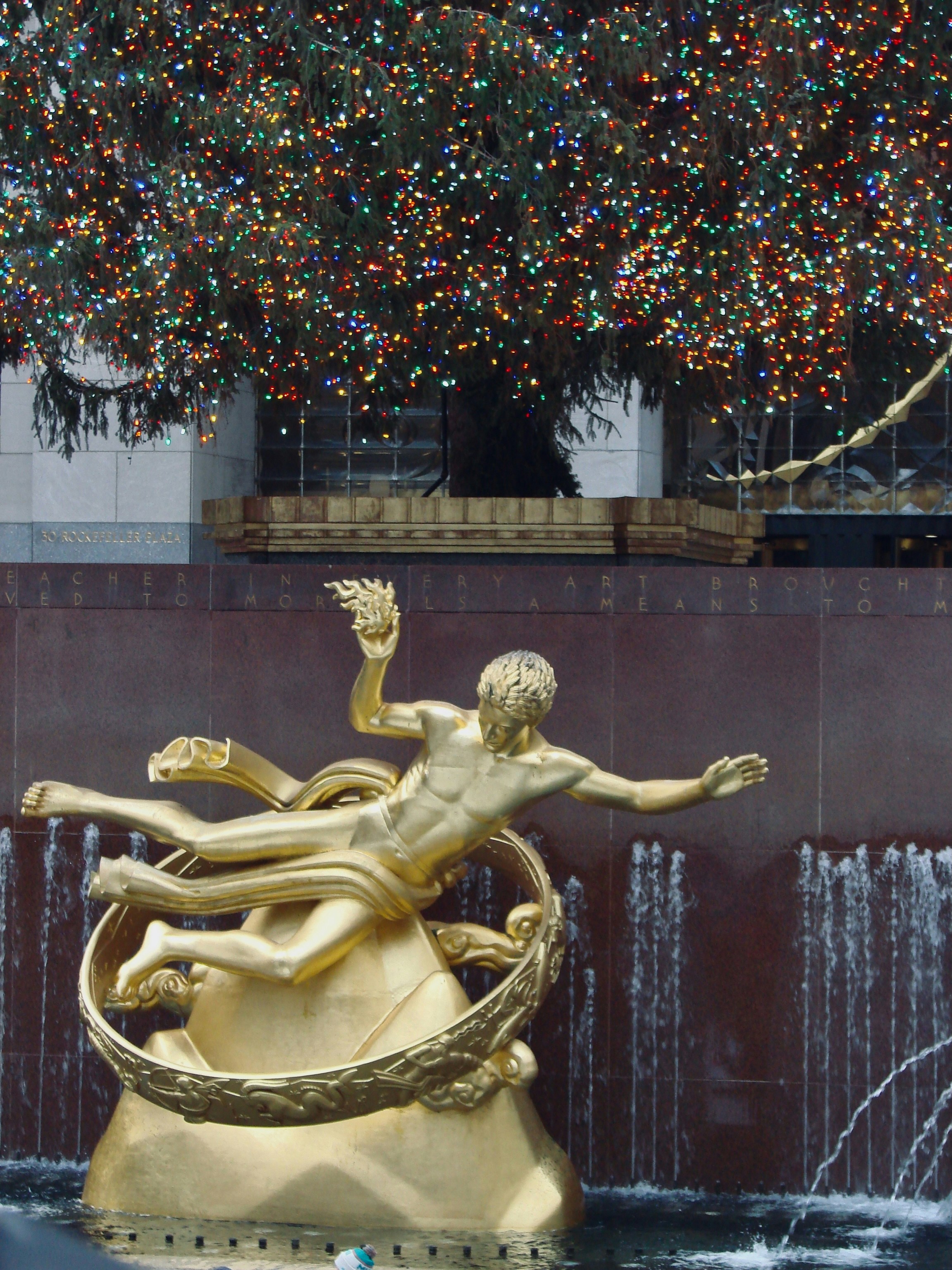 Golden Dancer on the Fountain Spine