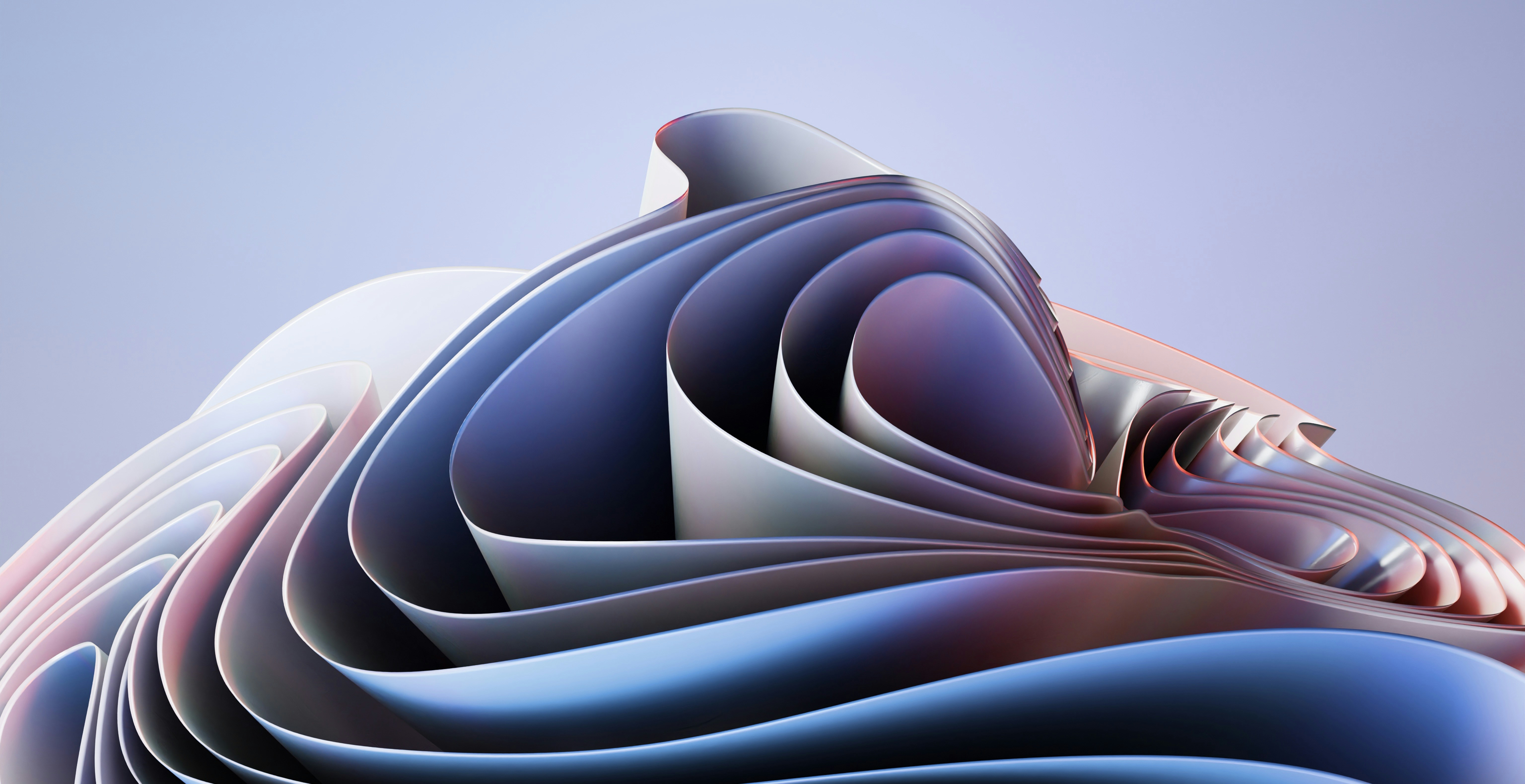 Abstract wavy shapes are layered with multiple colors. photo – Free ...