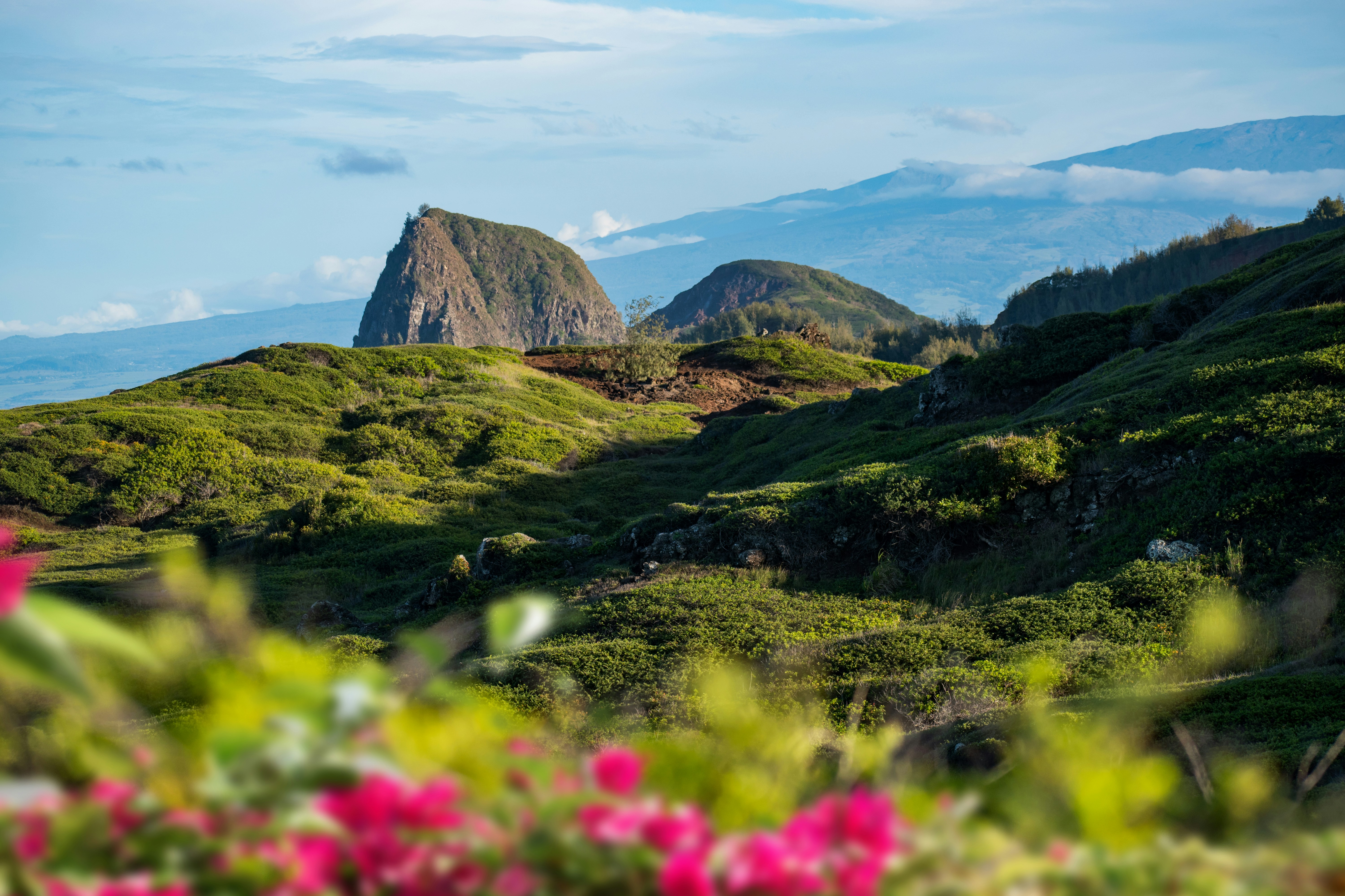 Verdant Peaks Amidst Hawaiian Serenity