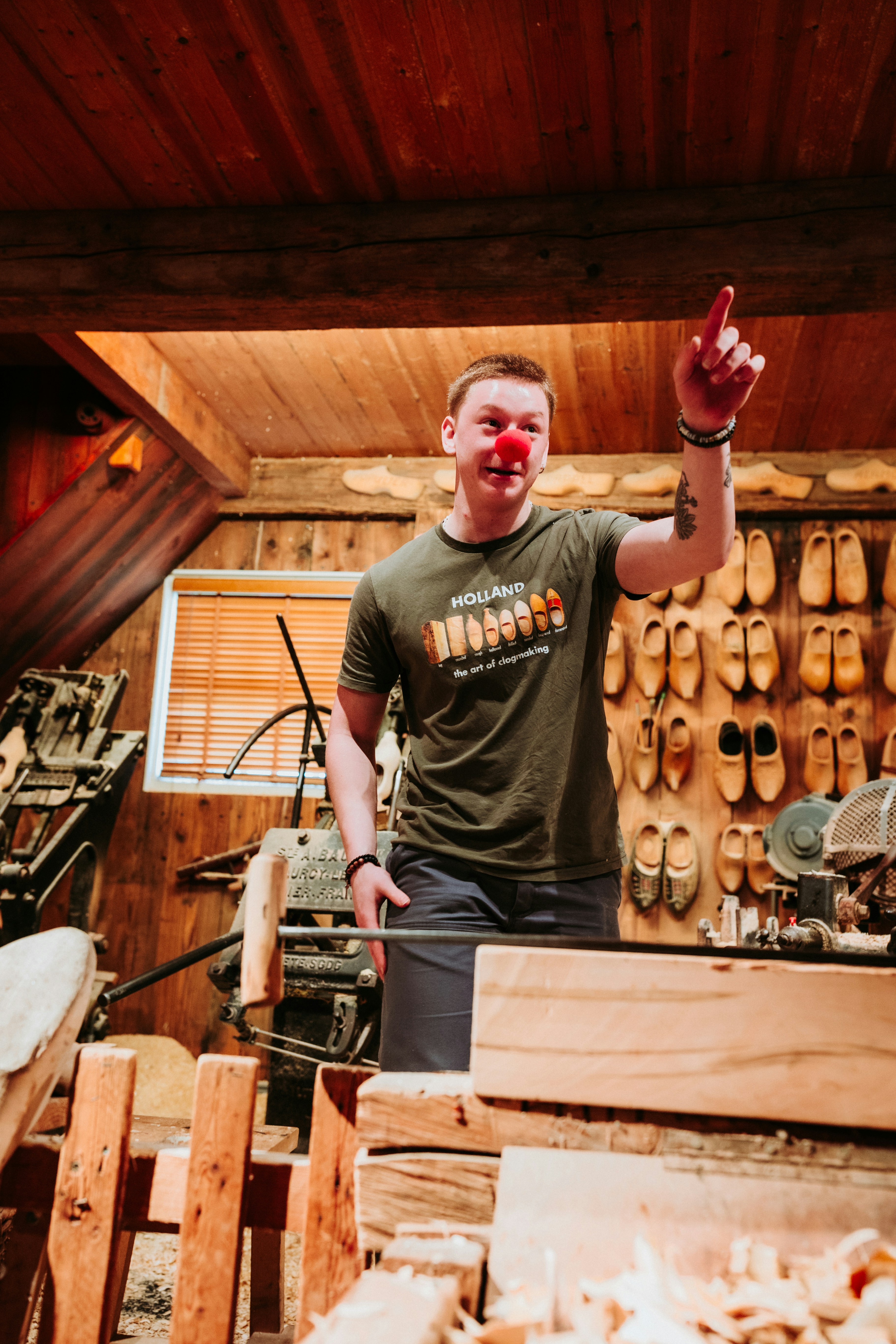 Pointing Command in a Craftsman's Woodshop