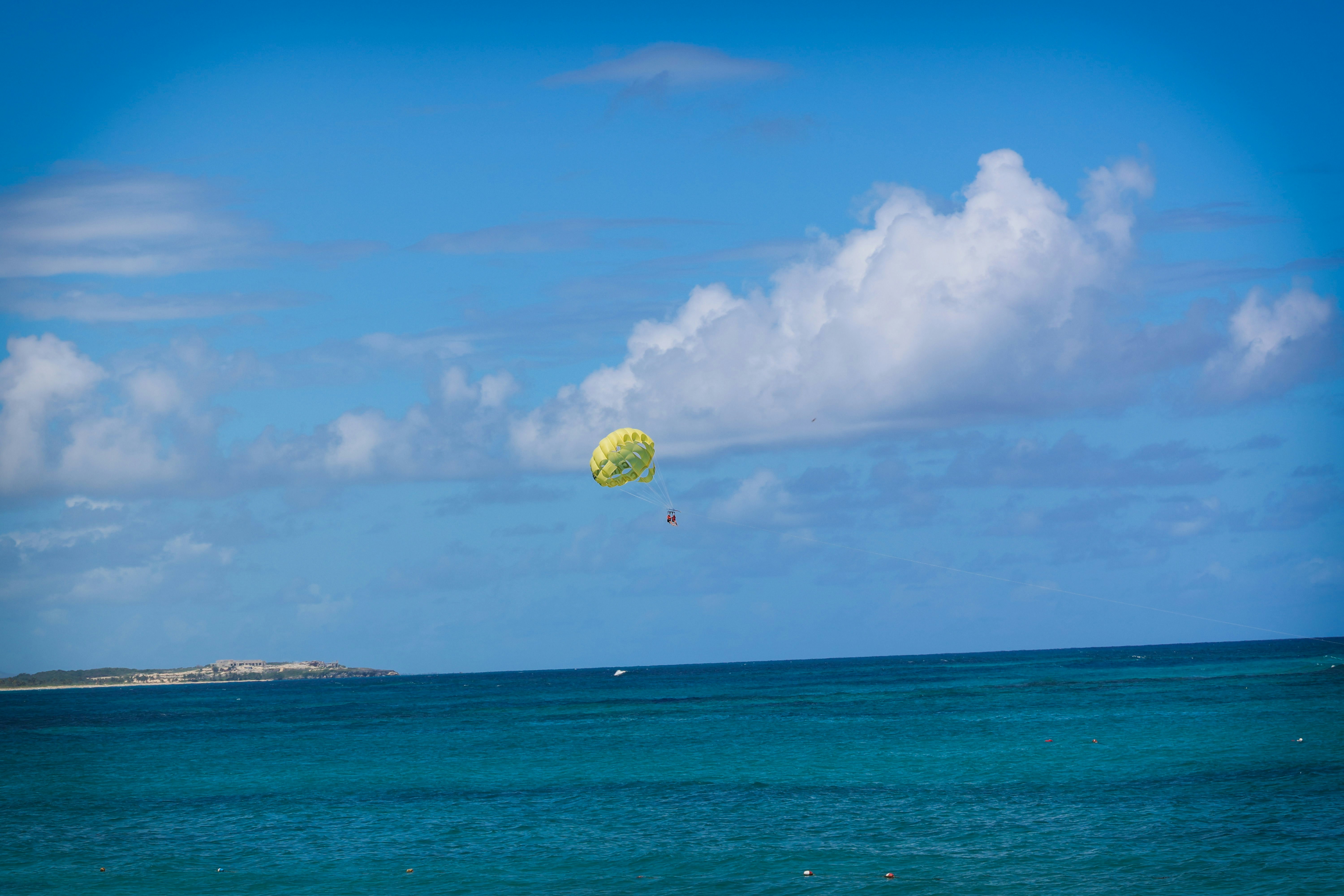 Soaring Above the Turquoise Waves