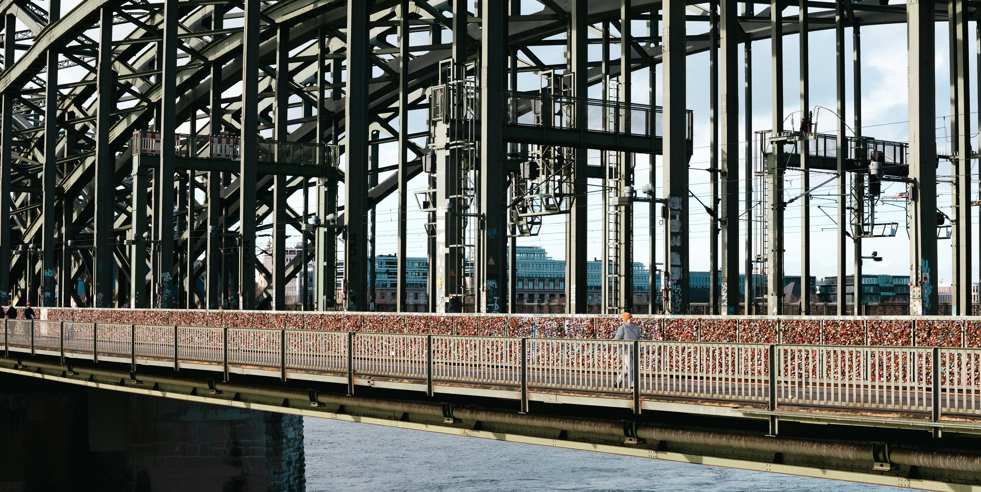 A metal bridge with brick and railing details. photo – Free City Image ...