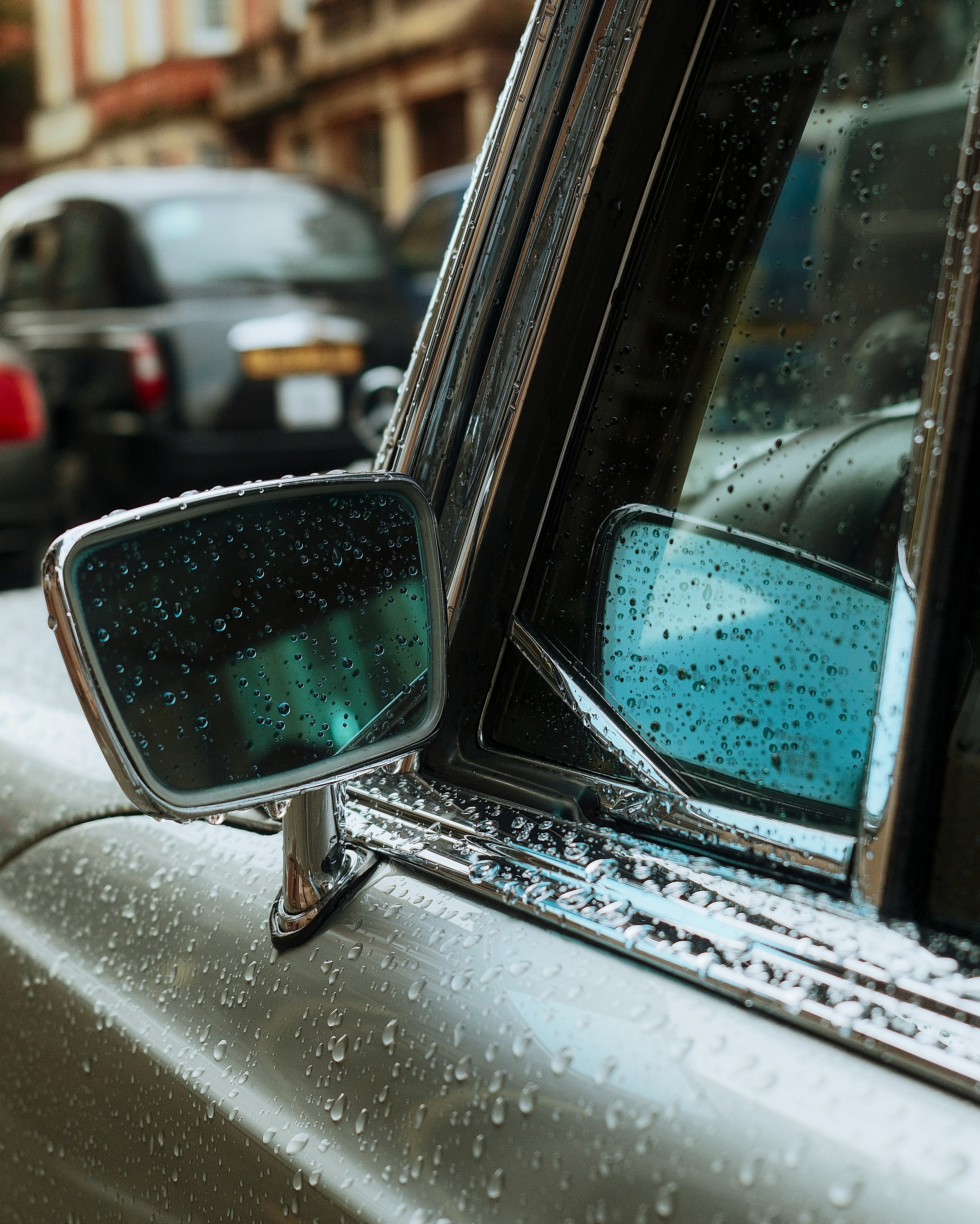 Raindrop Reflections on Classic Chrome