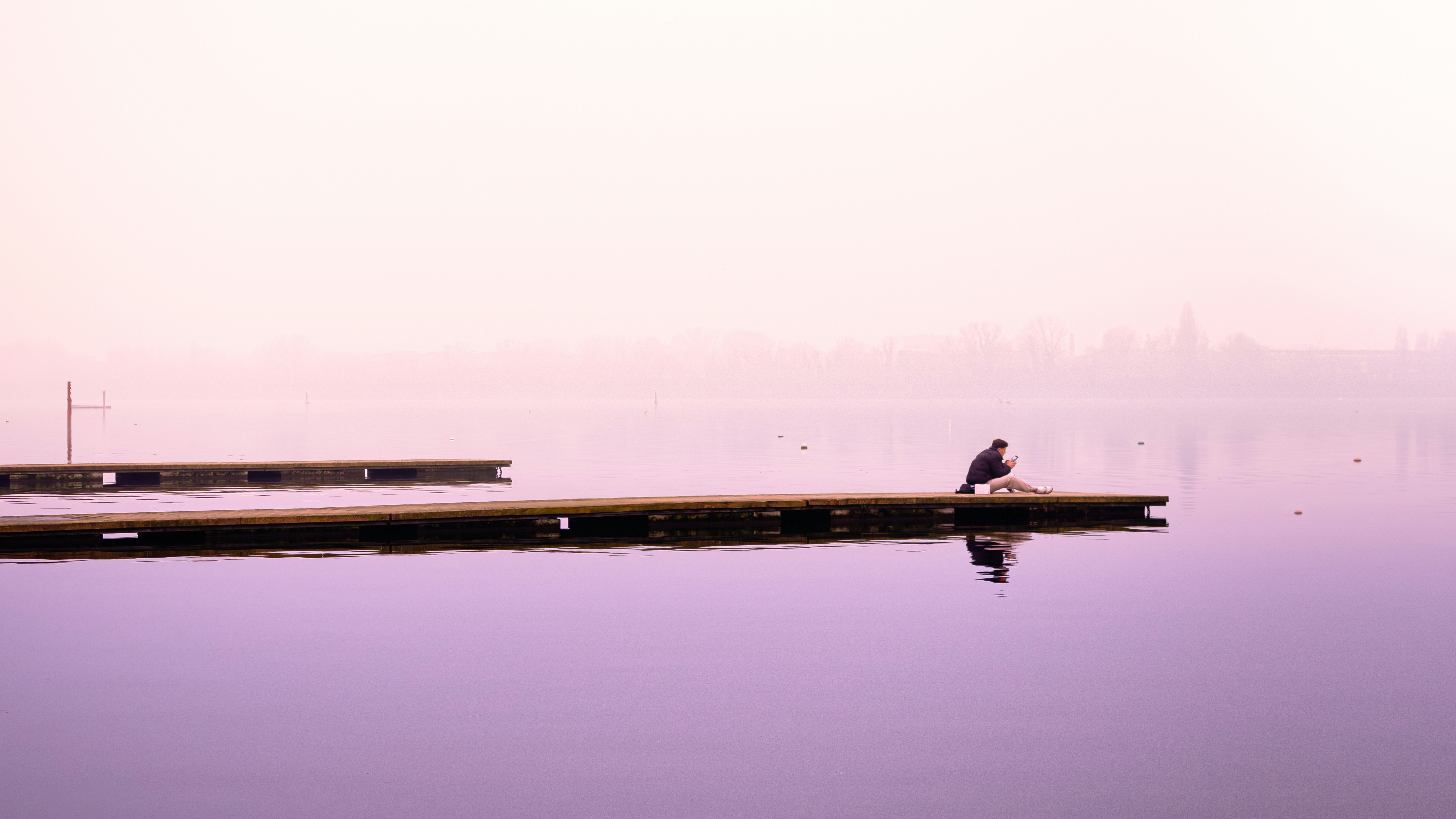 Solitude in the Misty Embrace of Mantua
