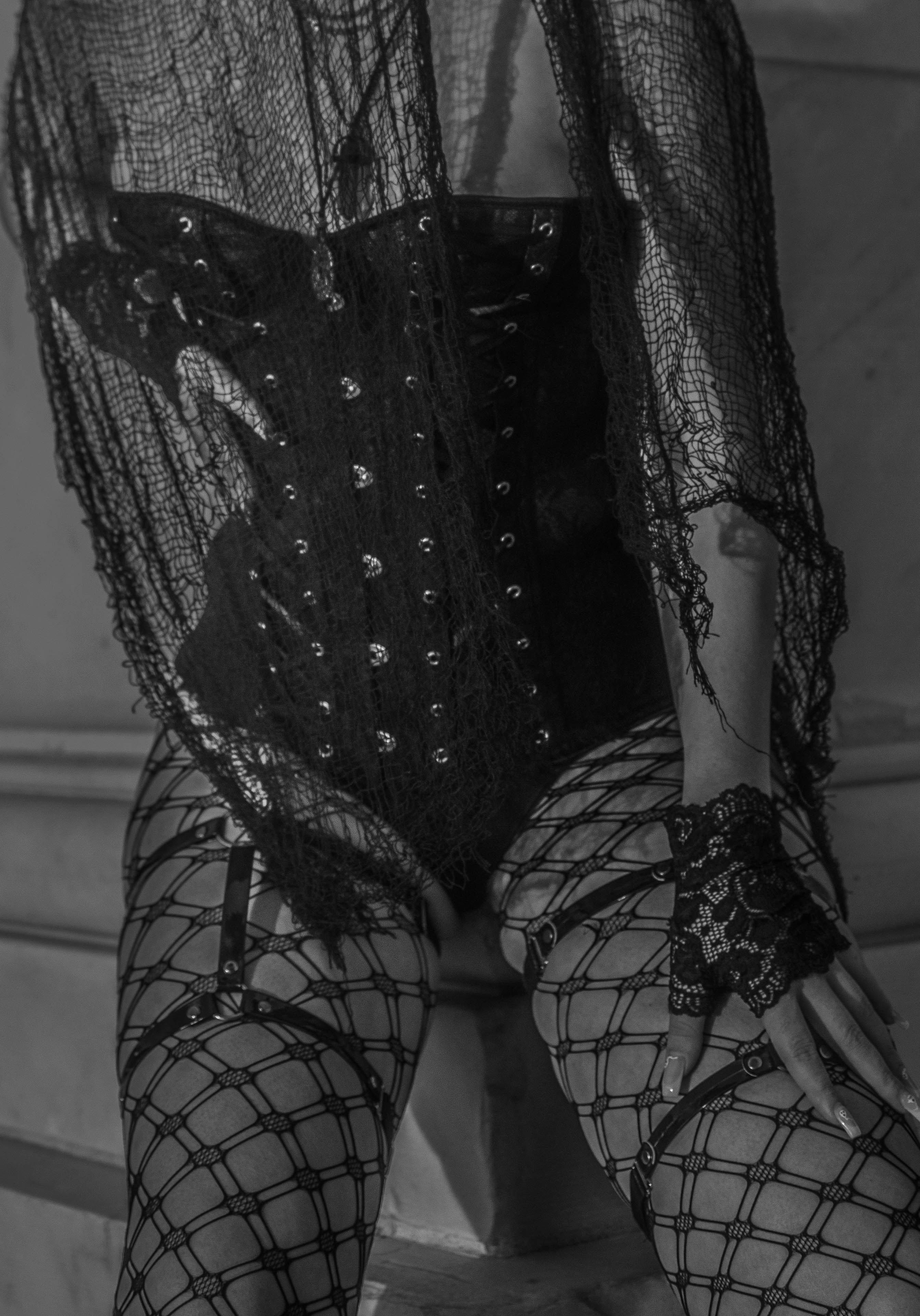 Lace and Shadow: A Corseted Moment