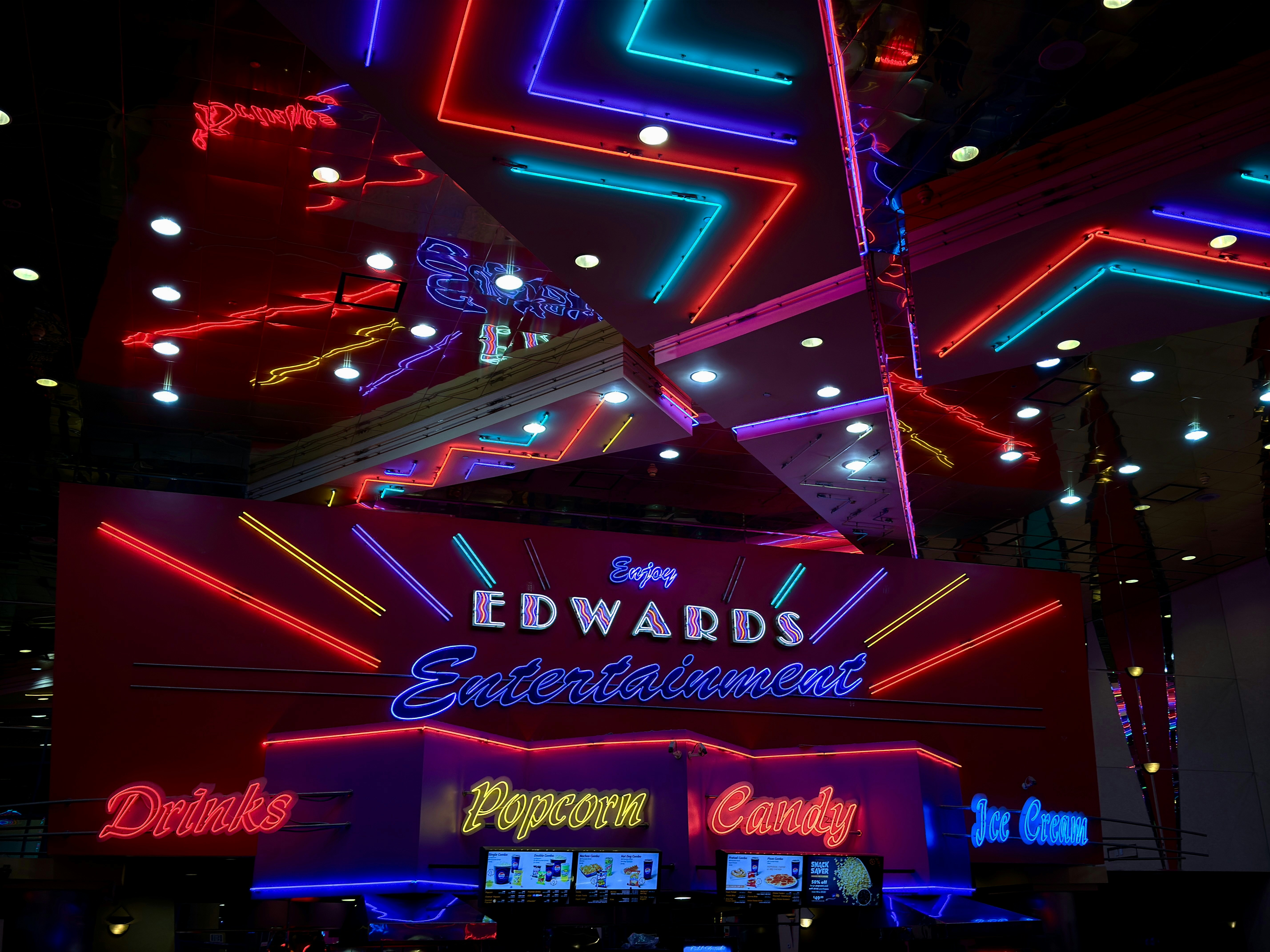 Edwards entertainment movie theater sign. photo – Free Building Image ...