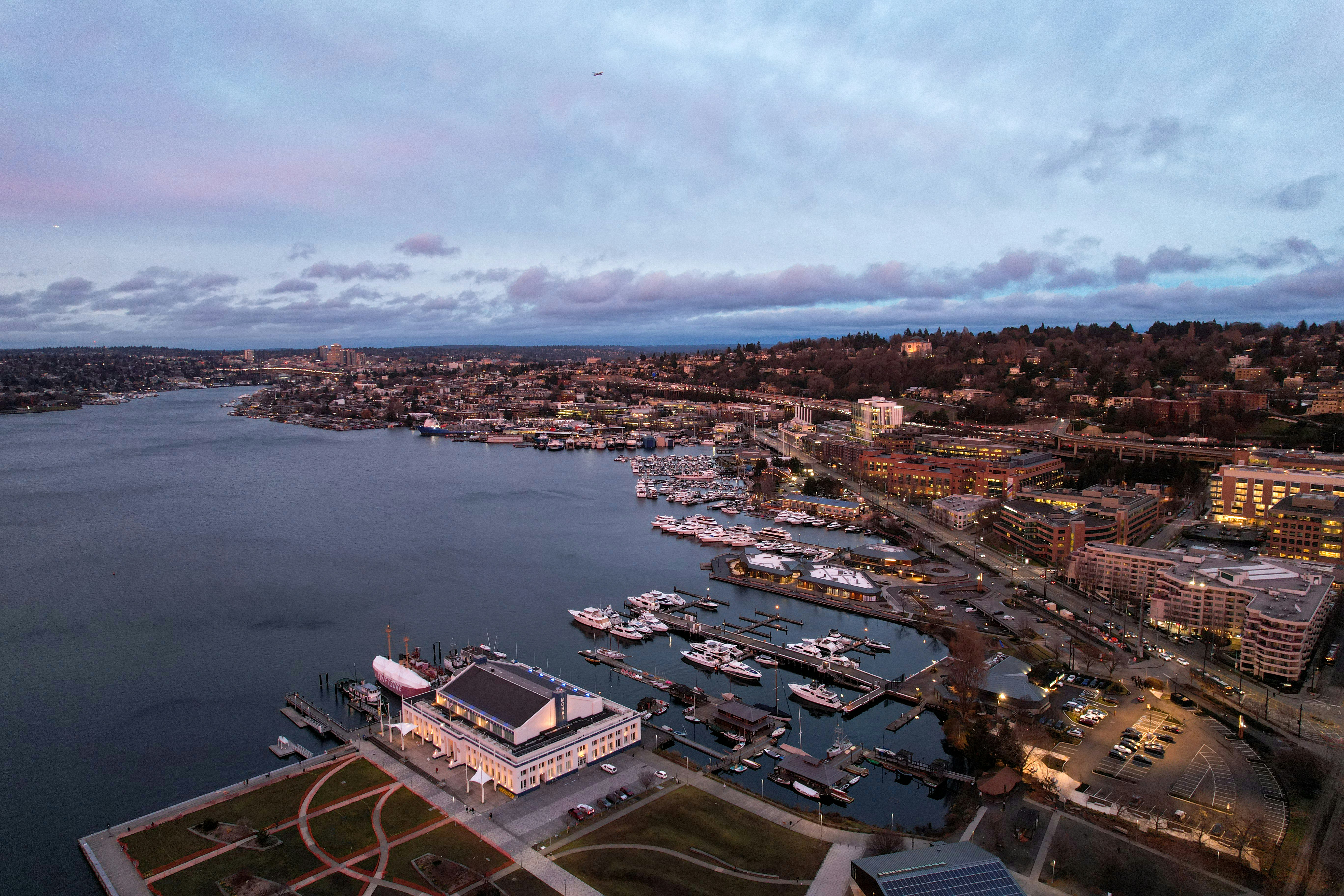 The Seattle Sunset in it's pinkest hues in February 2025.