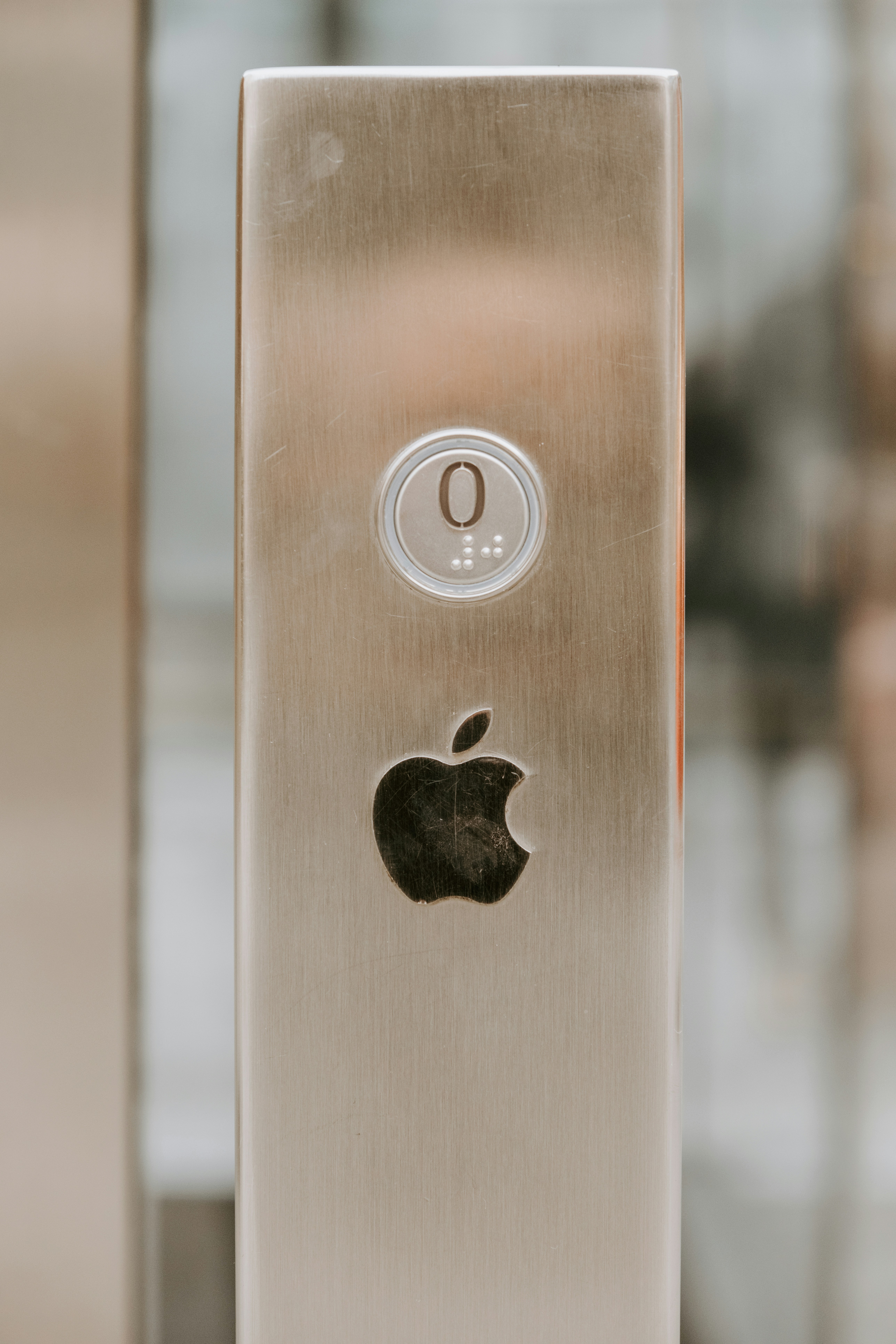Apple-branded elevator panel with the ground floor button. photo – Free ...