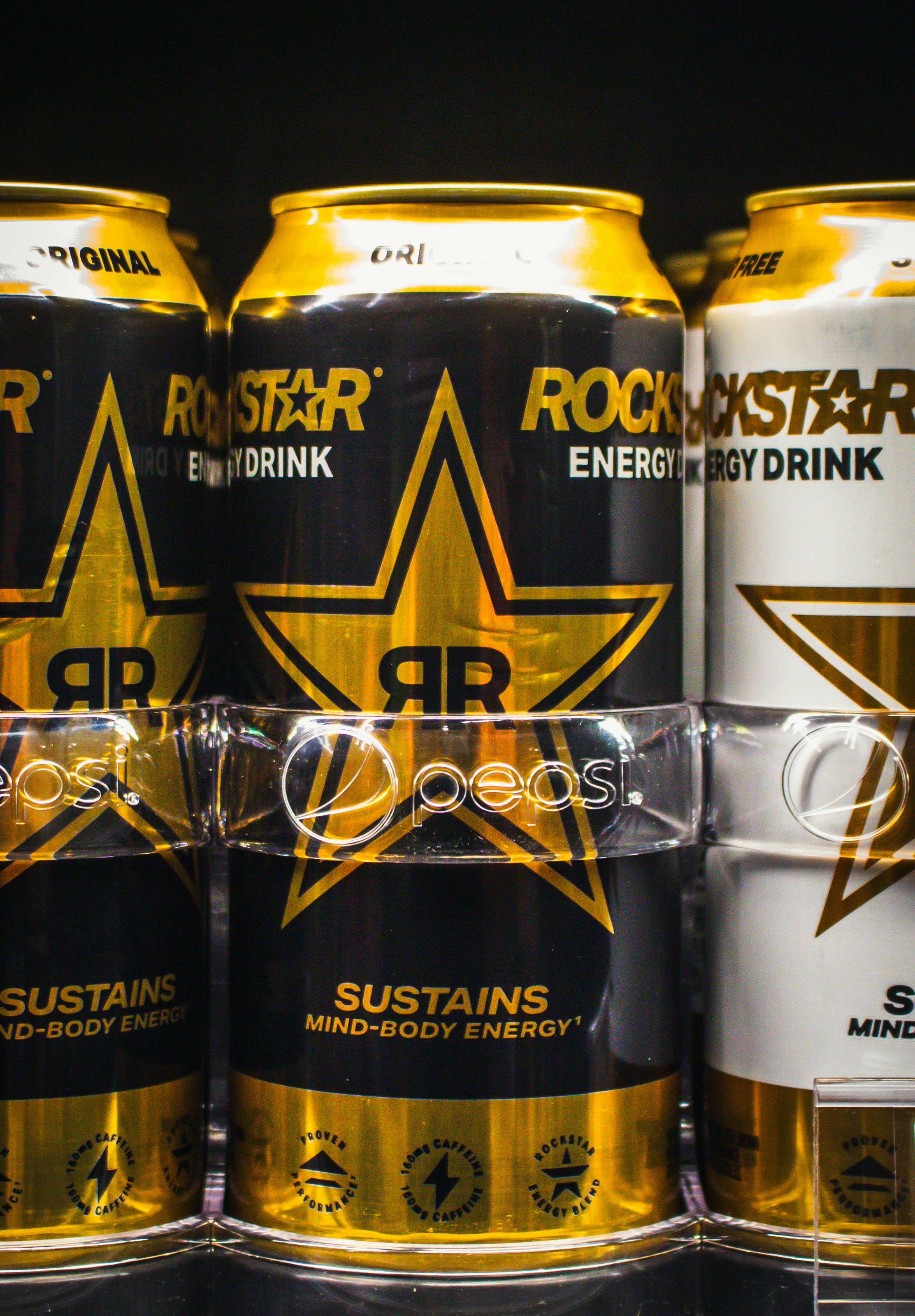 Rockstar energy drinks in a refrigerator. photo – Free Usa Image on ...