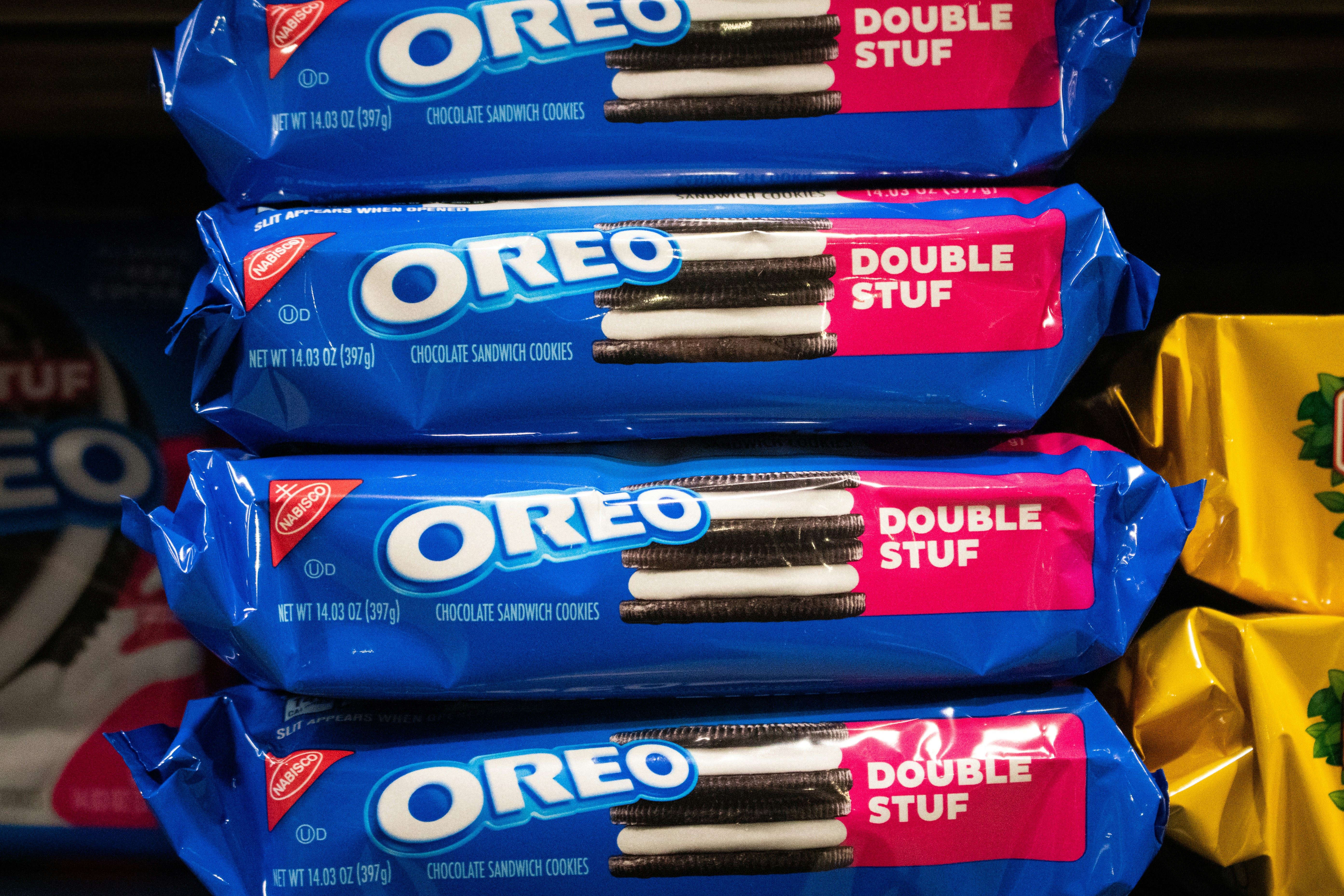 Stack of oreo double stuf packages on display. photo – Free Food Image ...
