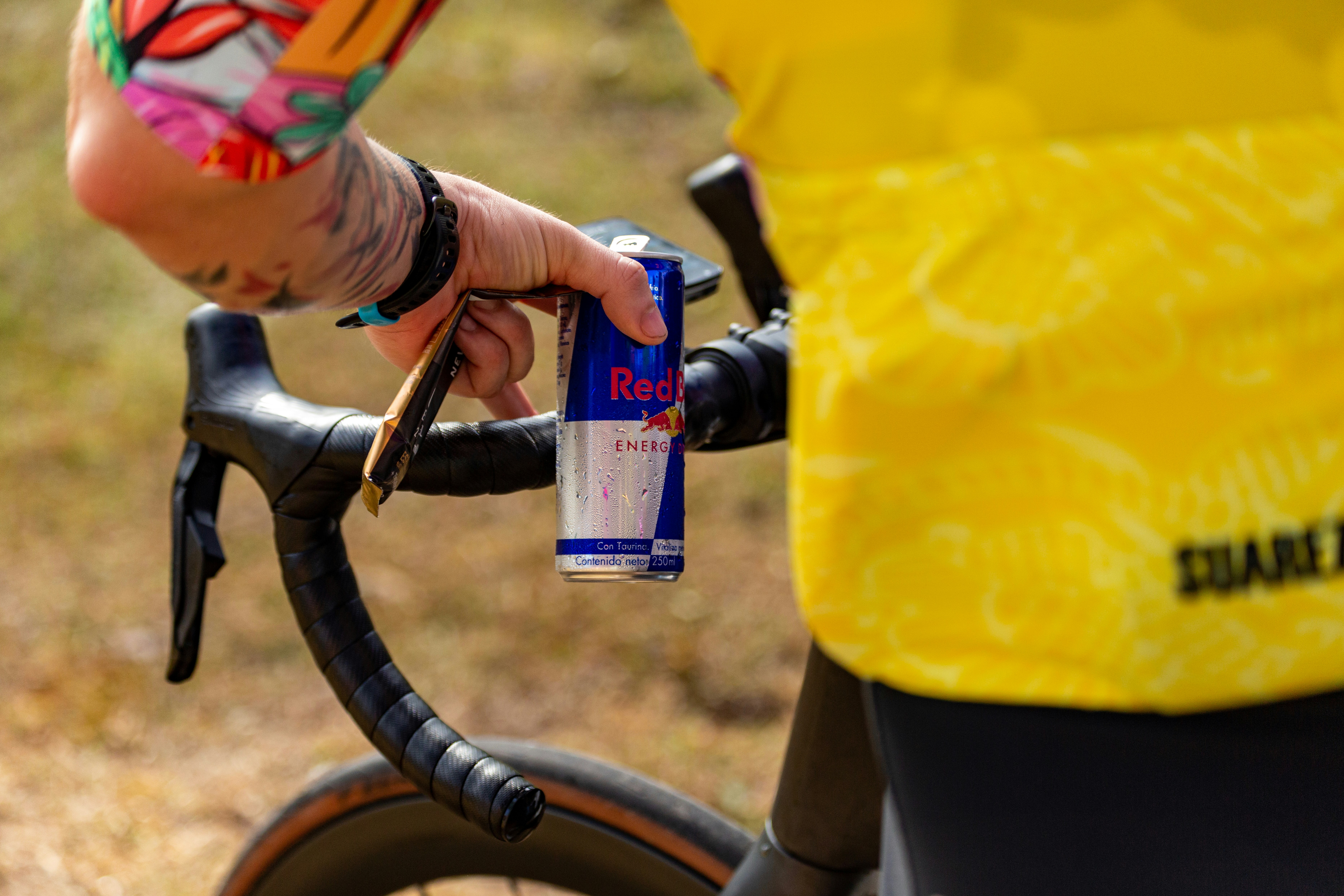 Boost on the Bar: Gravel Ride Pause with Red Bull