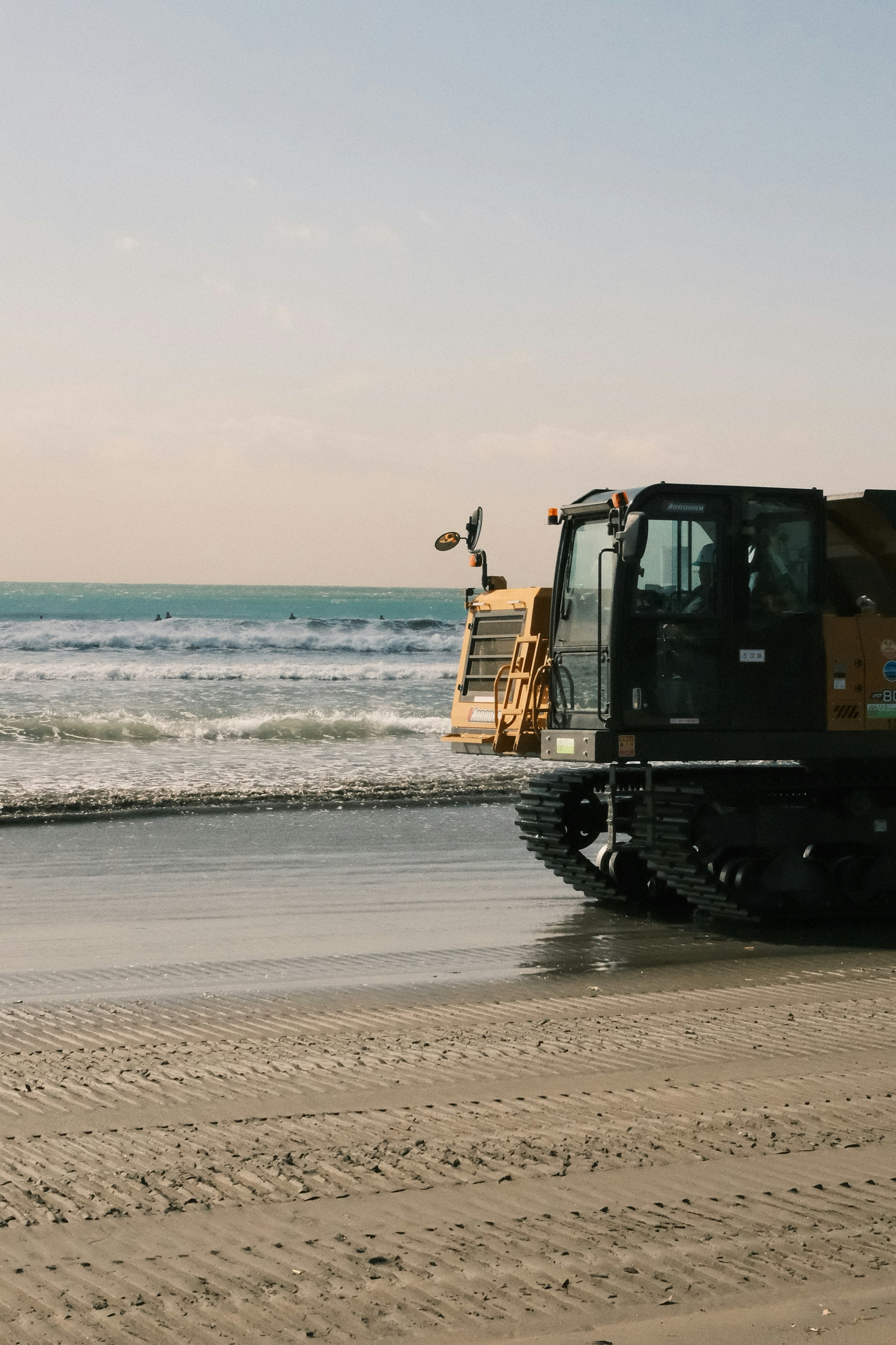 Coastal Machinery at Dawn