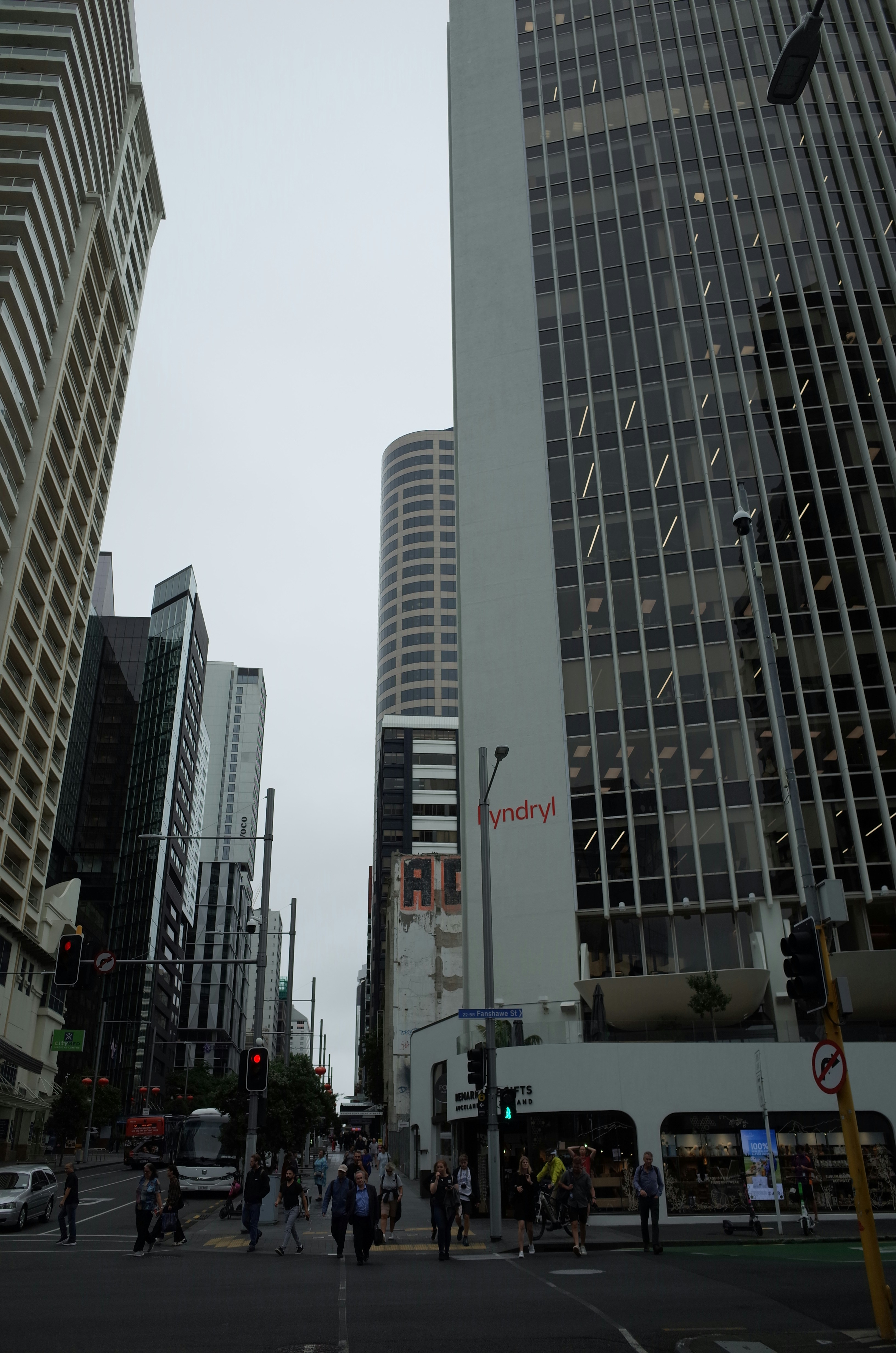 Crosswalk Chorus Beneath Glass Giants
