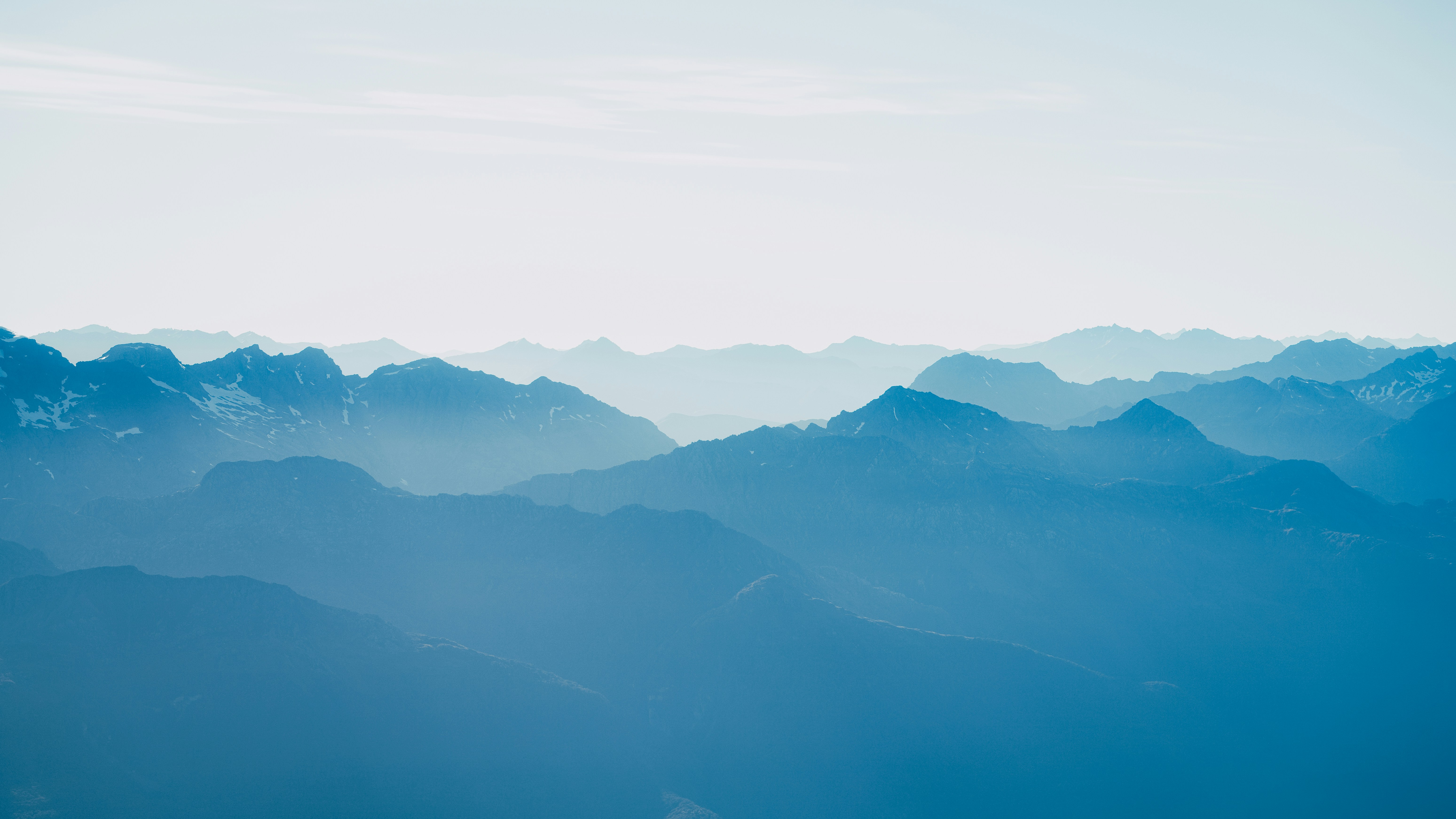 Distant, blue mountains under a bright sky. photo – Free Full hd ...