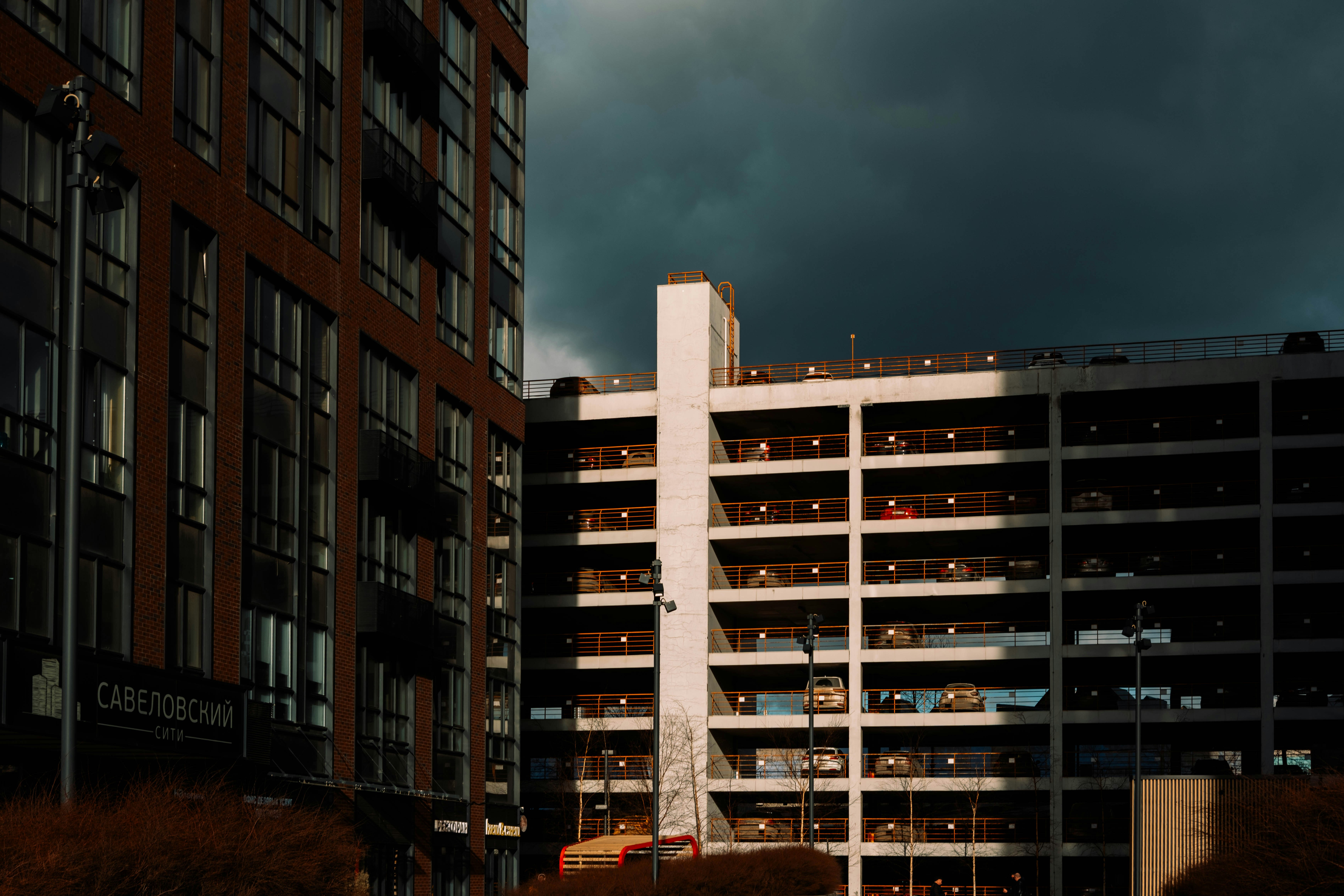 Urban Monolith at Dusk