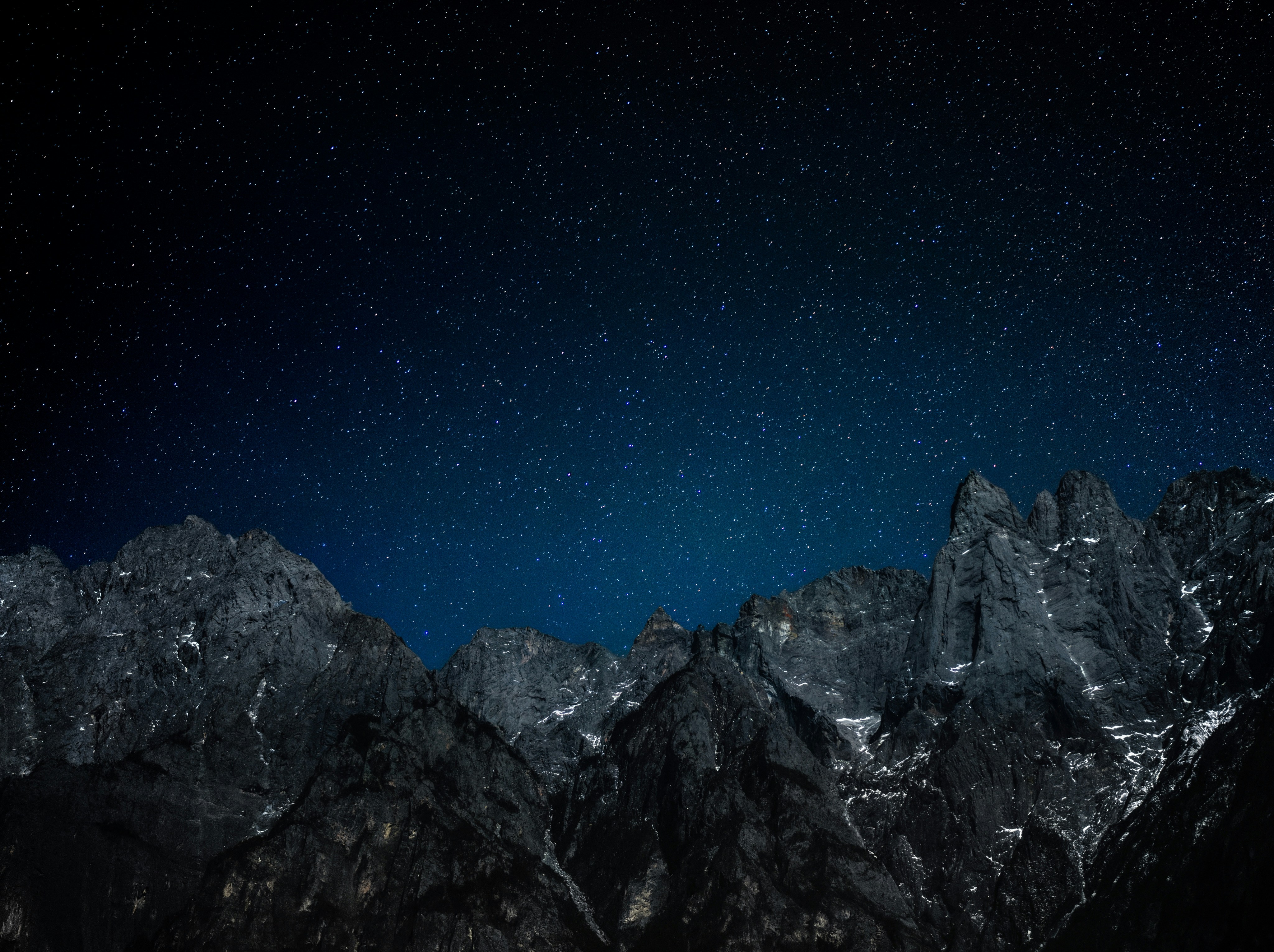 Celestial Peaks: A Starlit Mountain Symphony