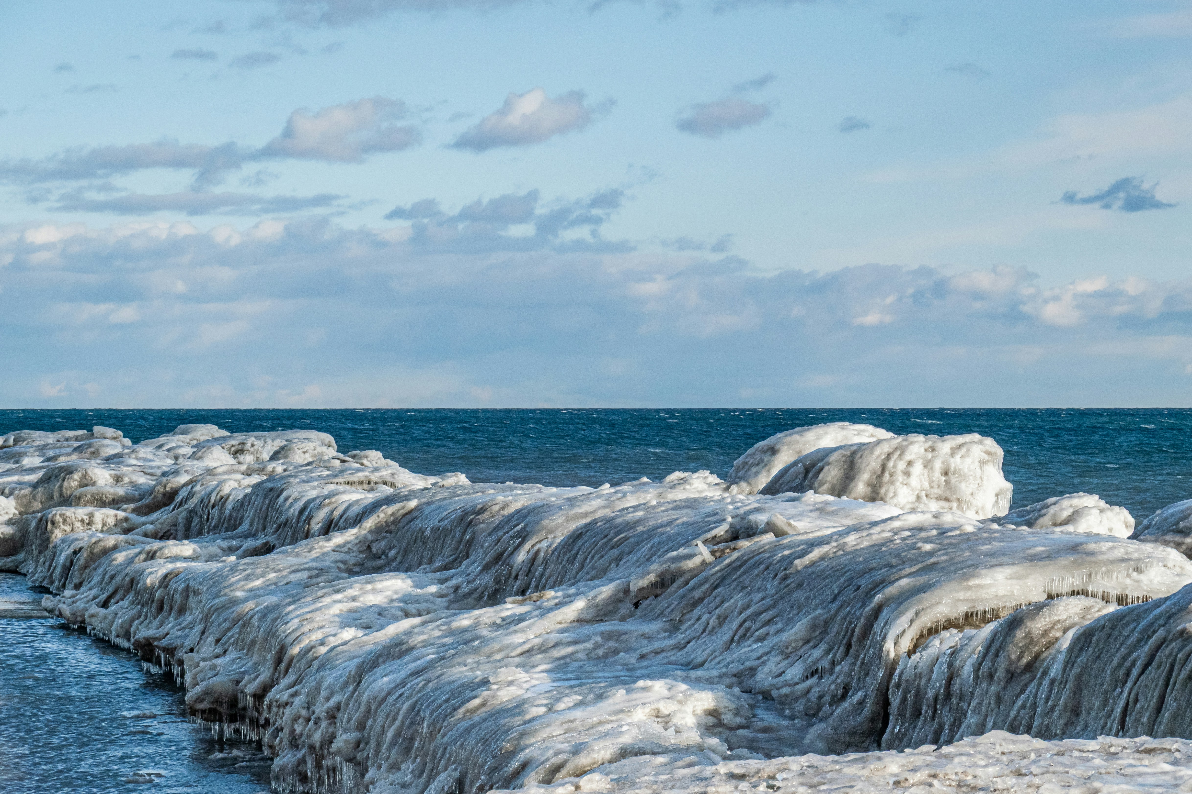 Icy Armor Along the Coast
