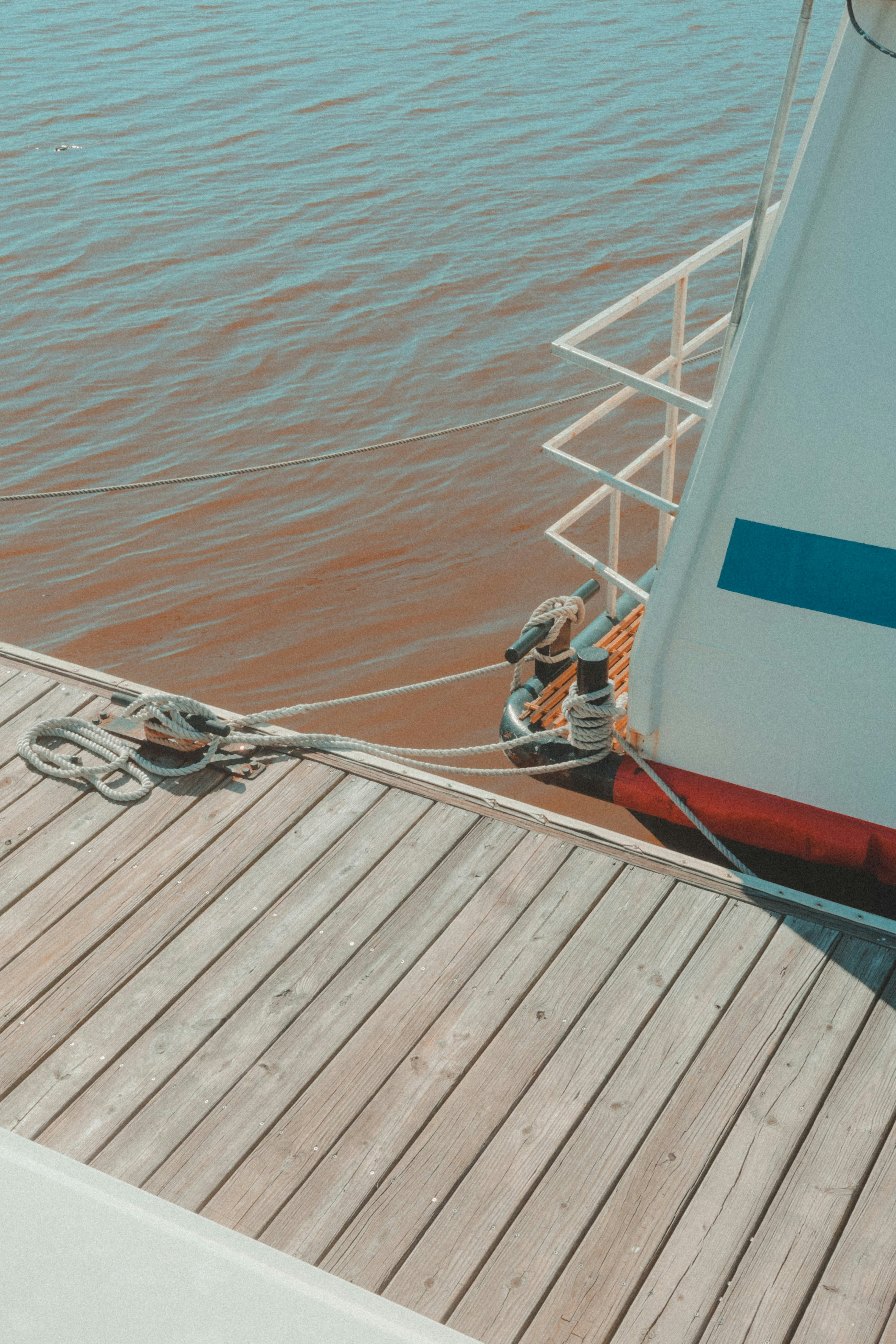 Ropework at the Waterline: A Dockside Study in Sunlit Texture
