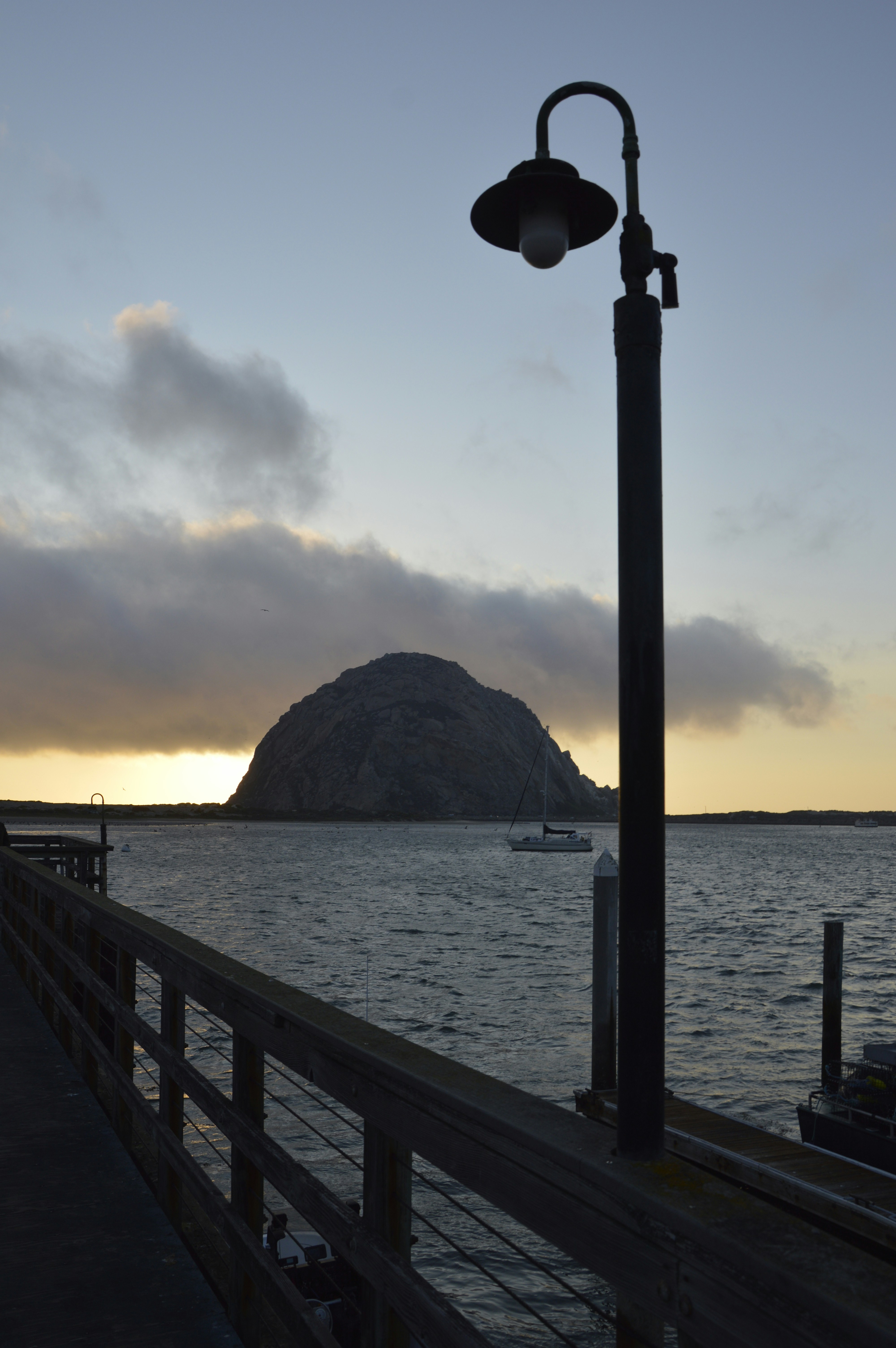 Twilight Silhouette at the Harbor