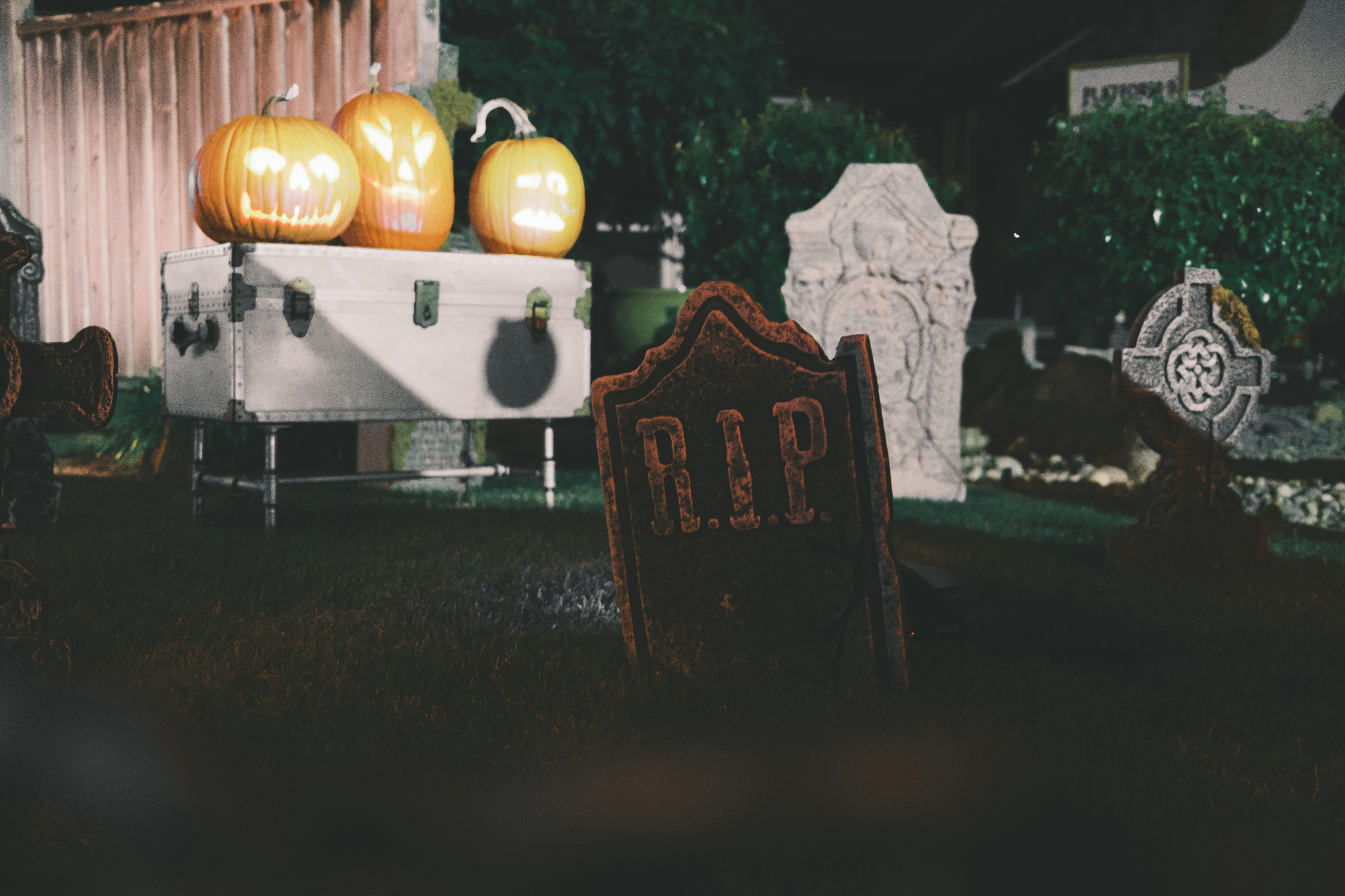 Whispers of the Forgotten: A Haunting Halloween Scene