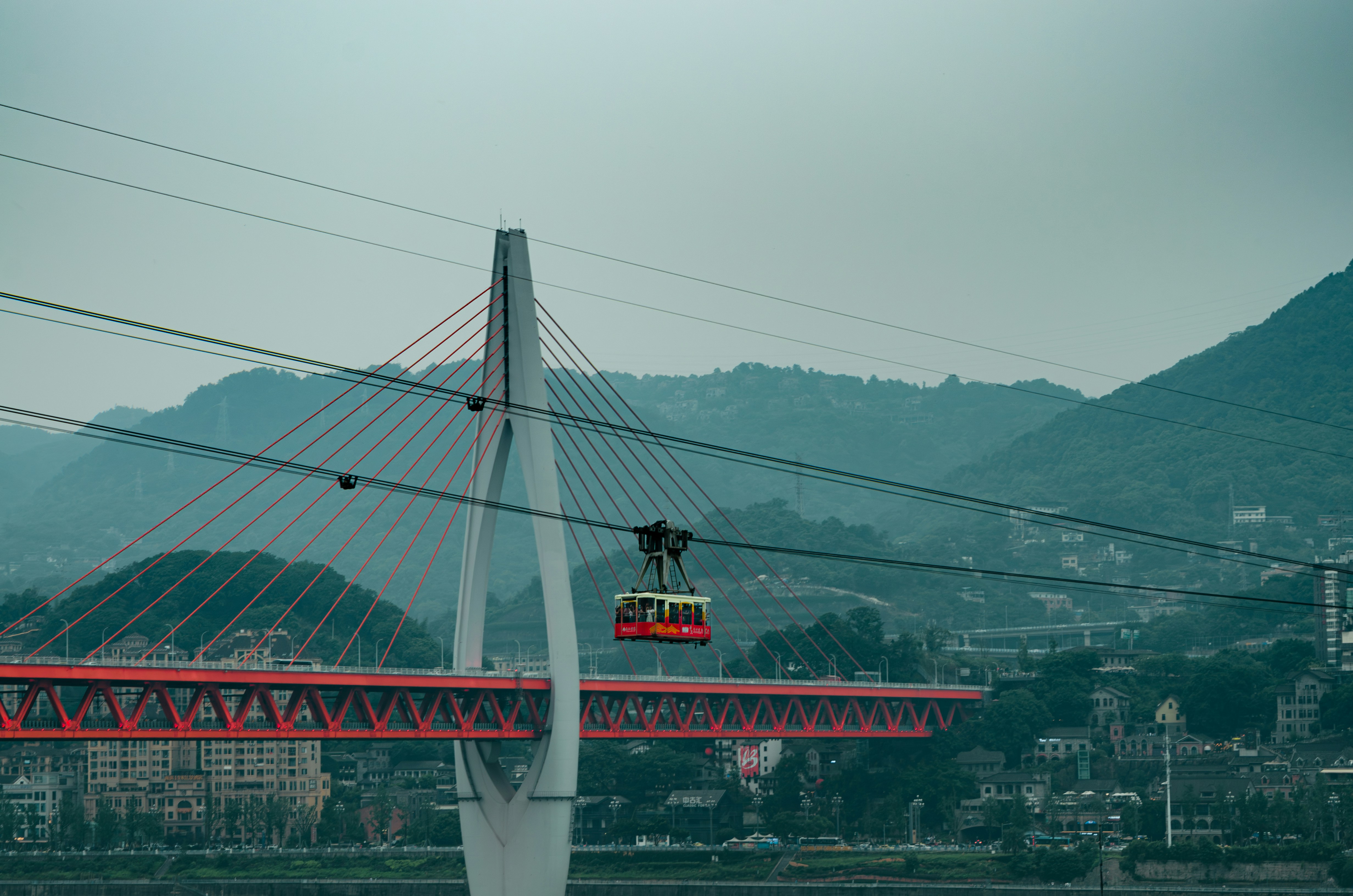 Suspended Journey Over Yangtze