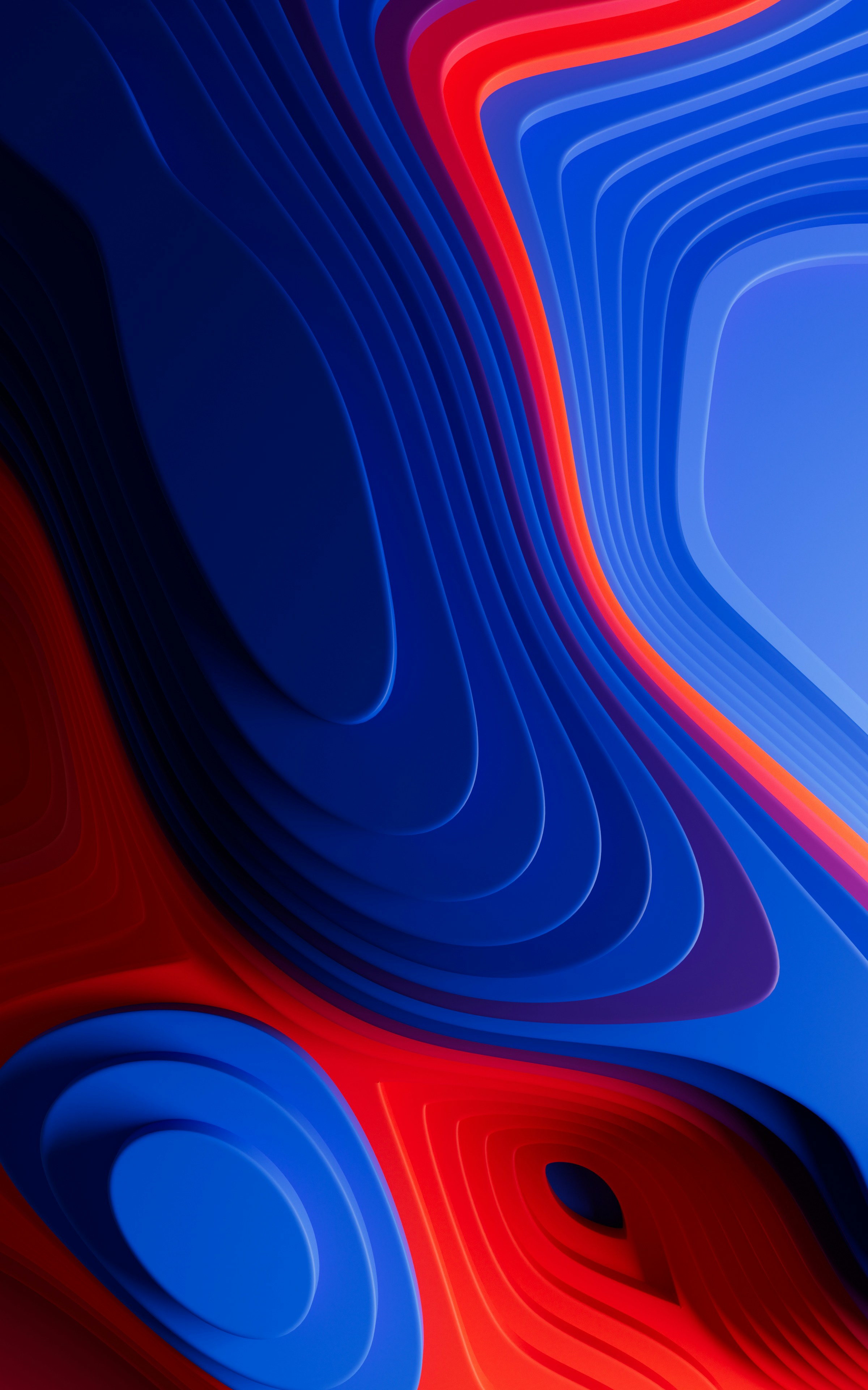 Formas abstractas de azul y rojo en capas. foto – Imagen de Papel tapiz ...