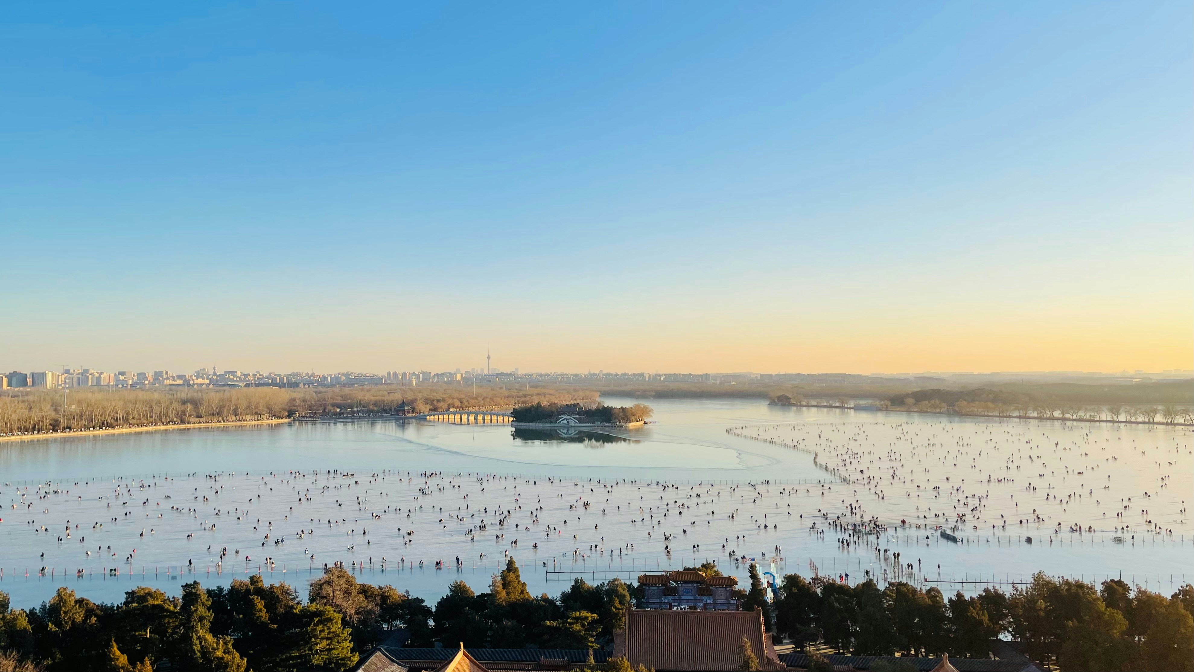 Winter Dance on the Glassy Lake