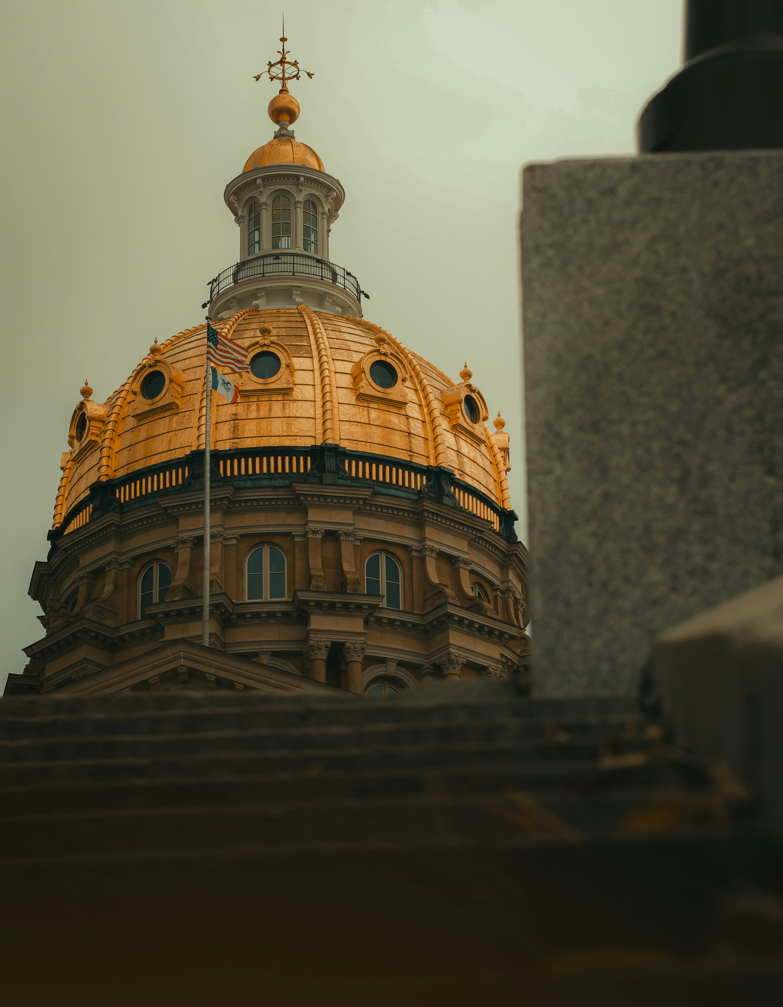 Golden Elegance: A Glimpse of Architectural Grandeur