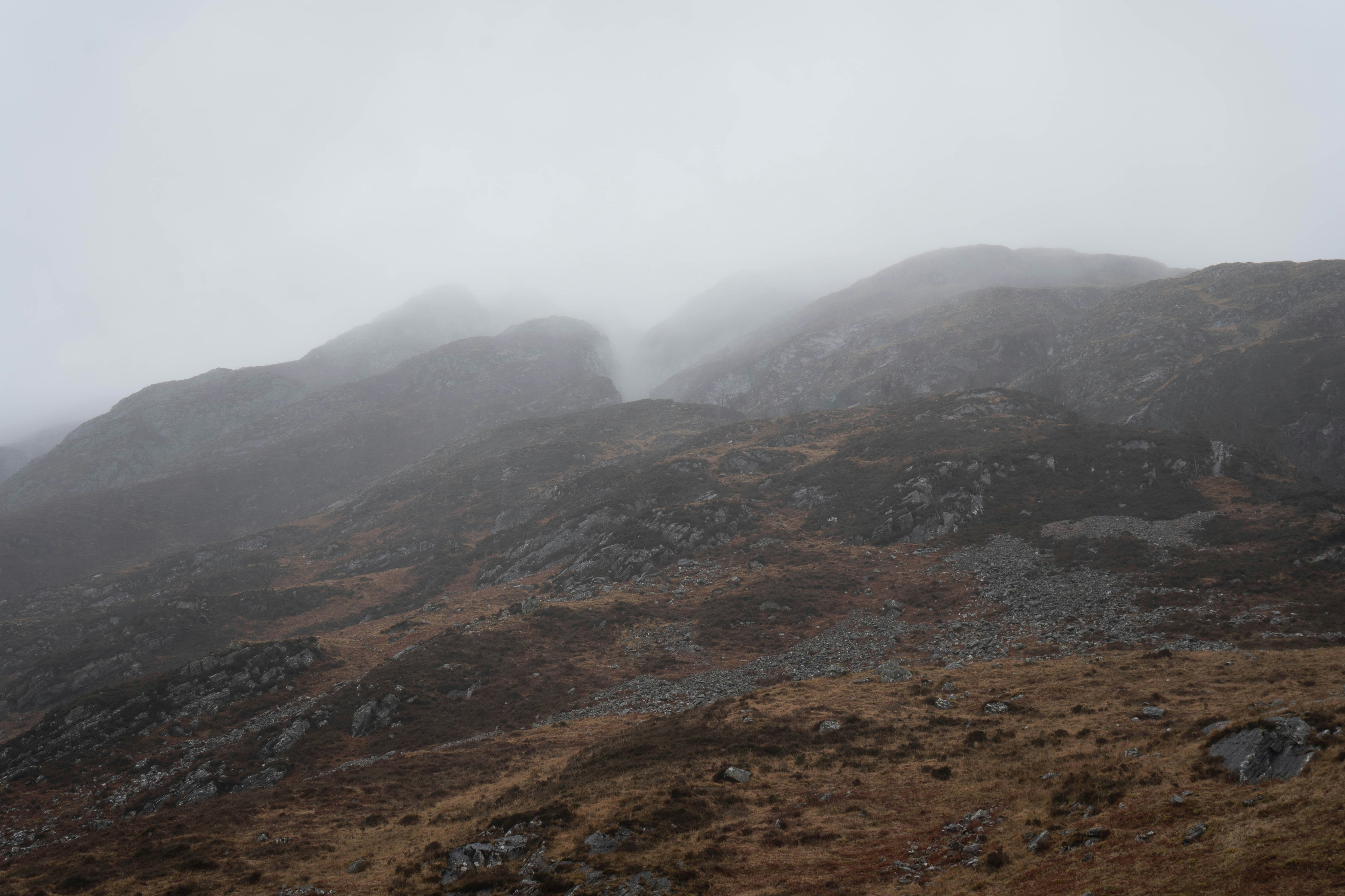 Veiled Peaks in Whispering Mist
