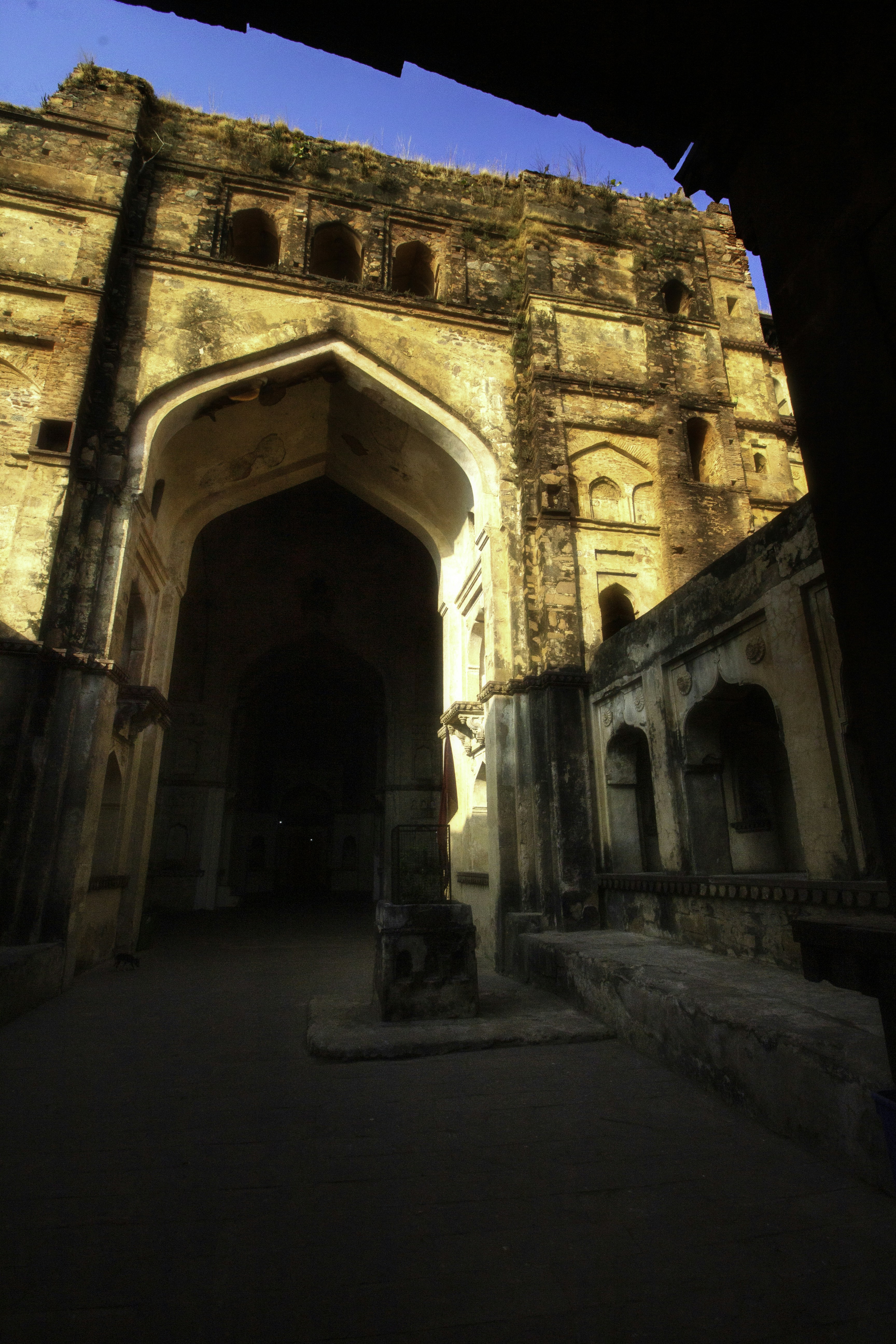 Cloistered Archway Framed by Time in a Deserted Fort