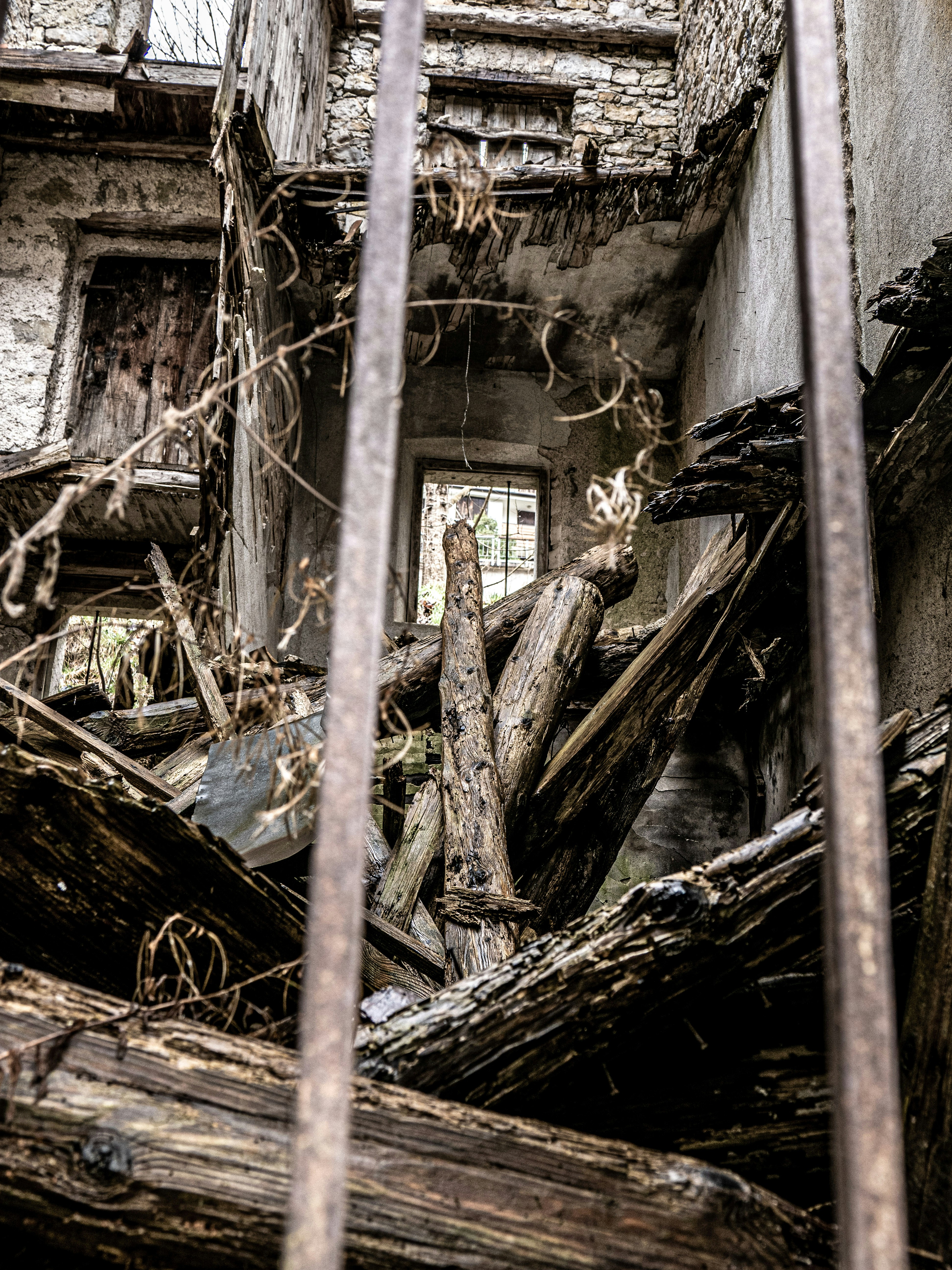 Decaying interior of a dilapidated, abandoned building. photo – Free ...