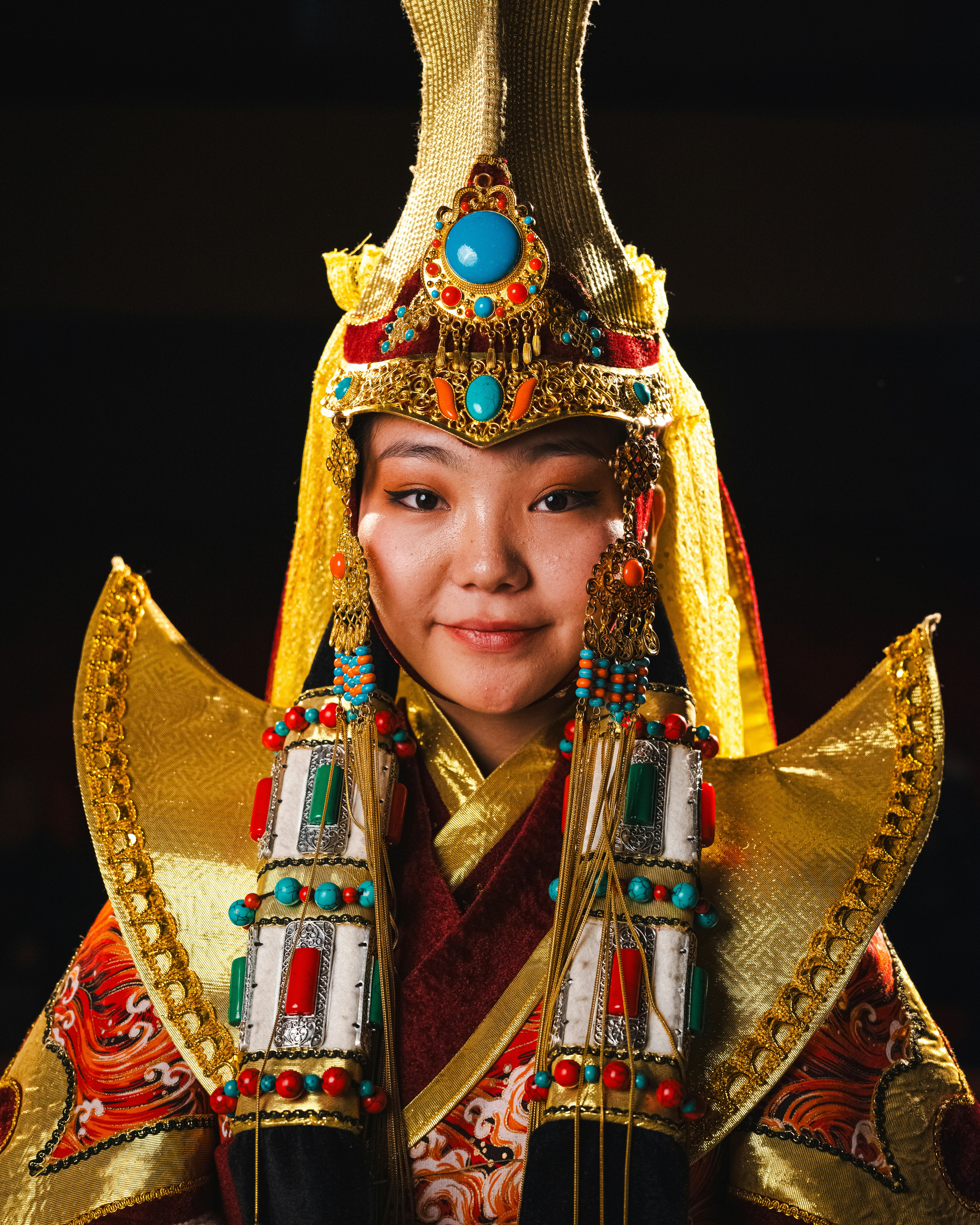 Woman in ornate traditional mongolian attire. photo – Free Portrait ...
