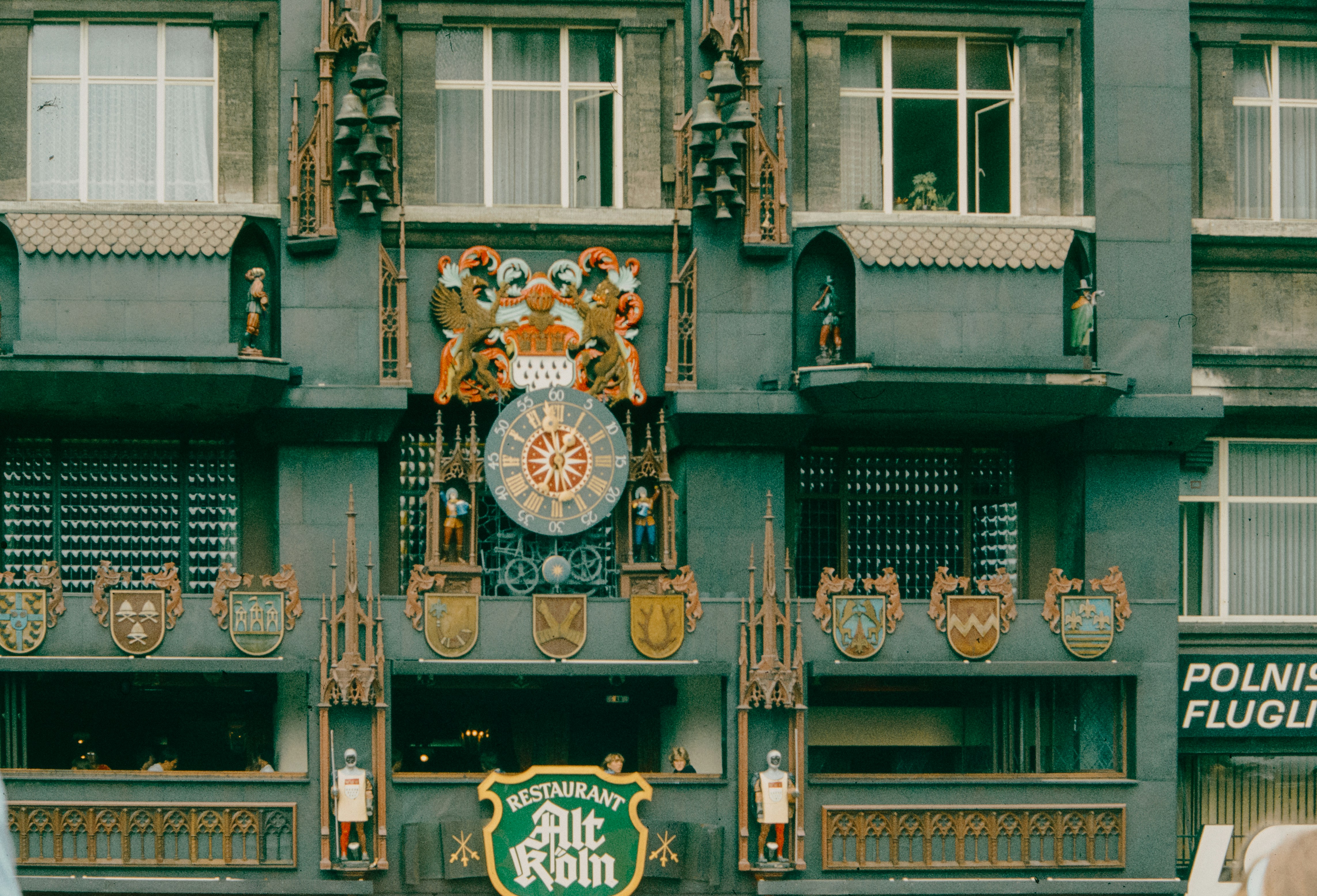 The image shows a detailed clock building facade. photo – Free Vintage ...