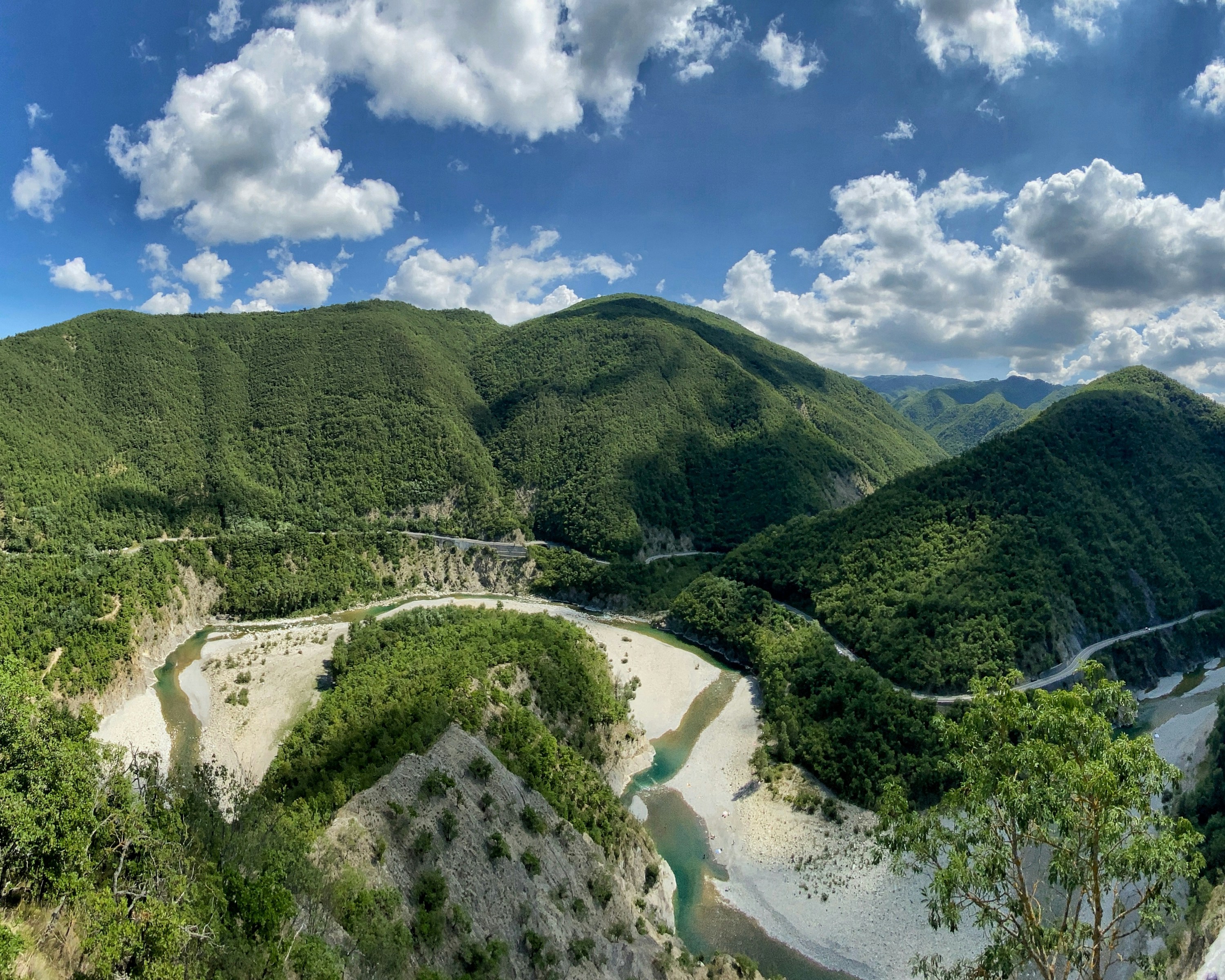 Winding River Through Verdant Valleys
