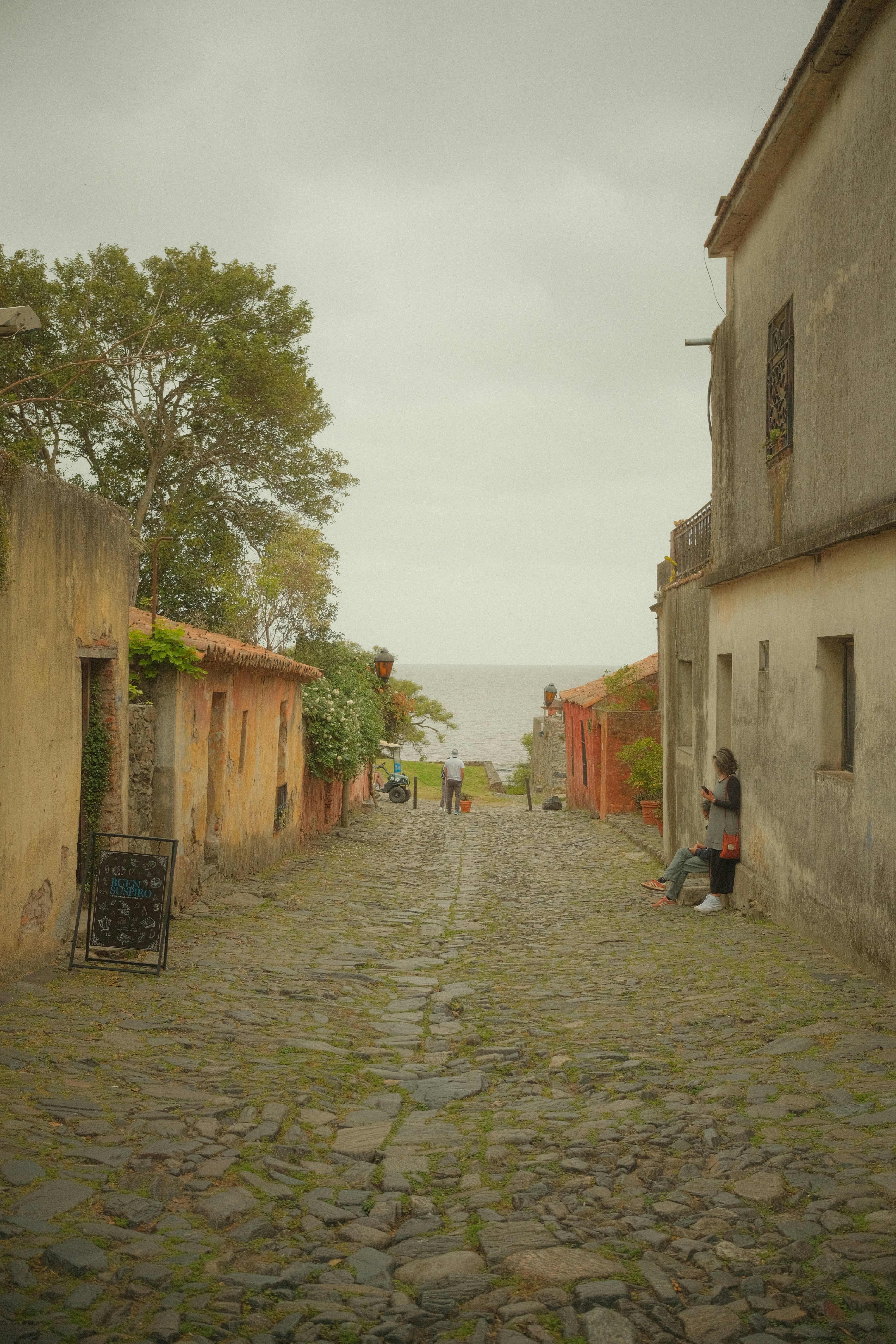 Cobblestone Pathway to the Sea