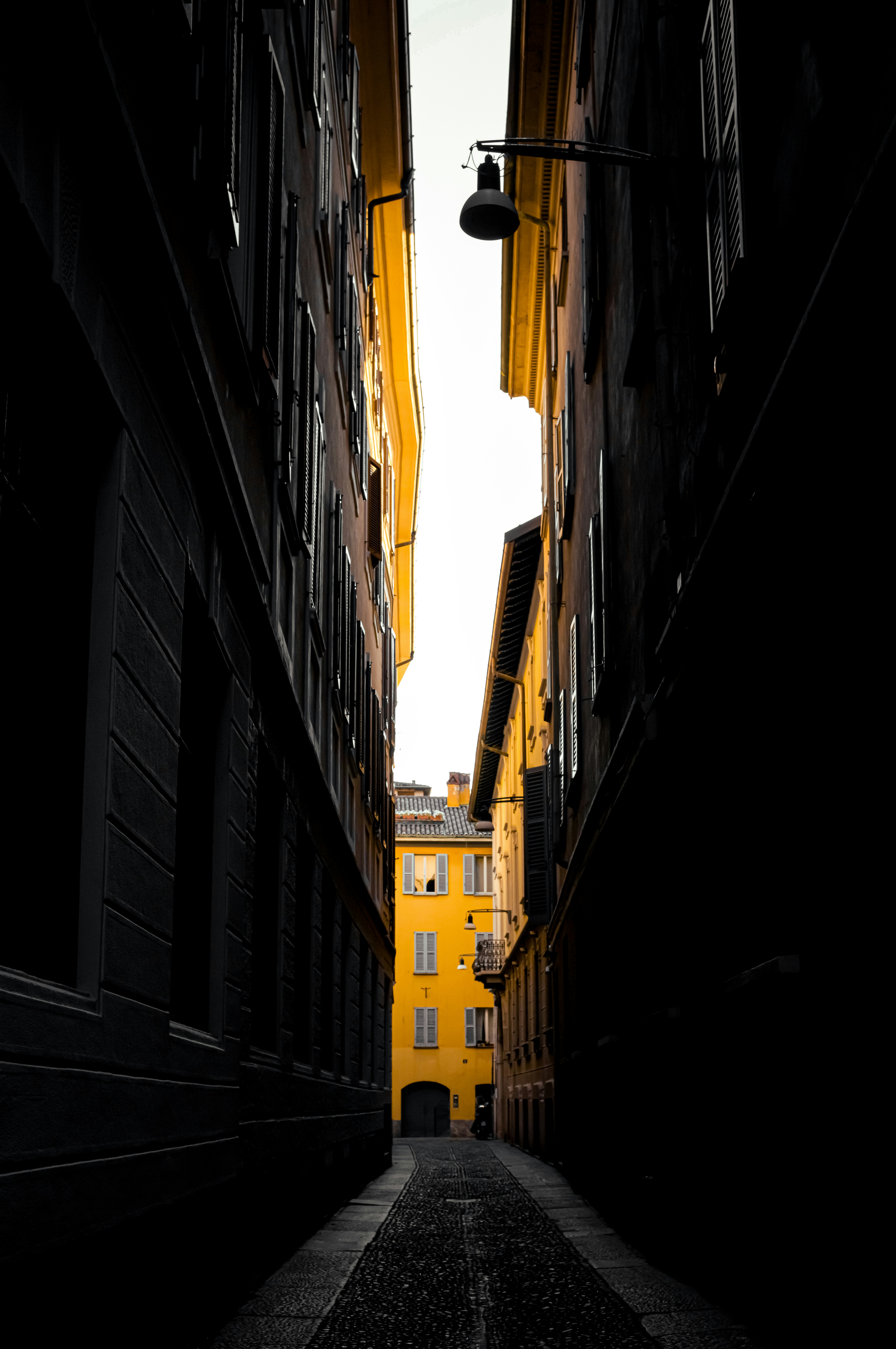 Golden Facade at Narrow Passage