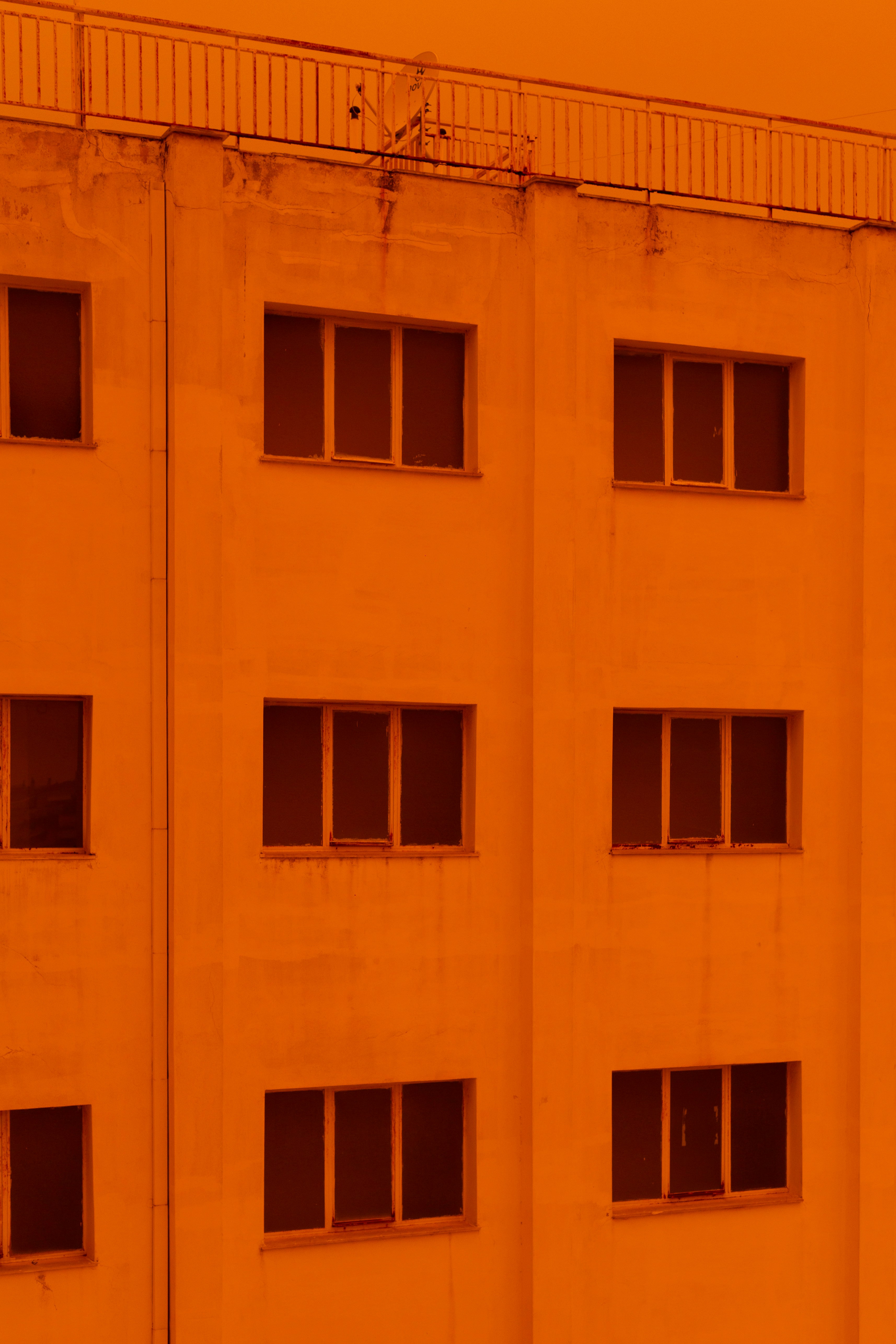 Sepia-Toned Urban Geometry