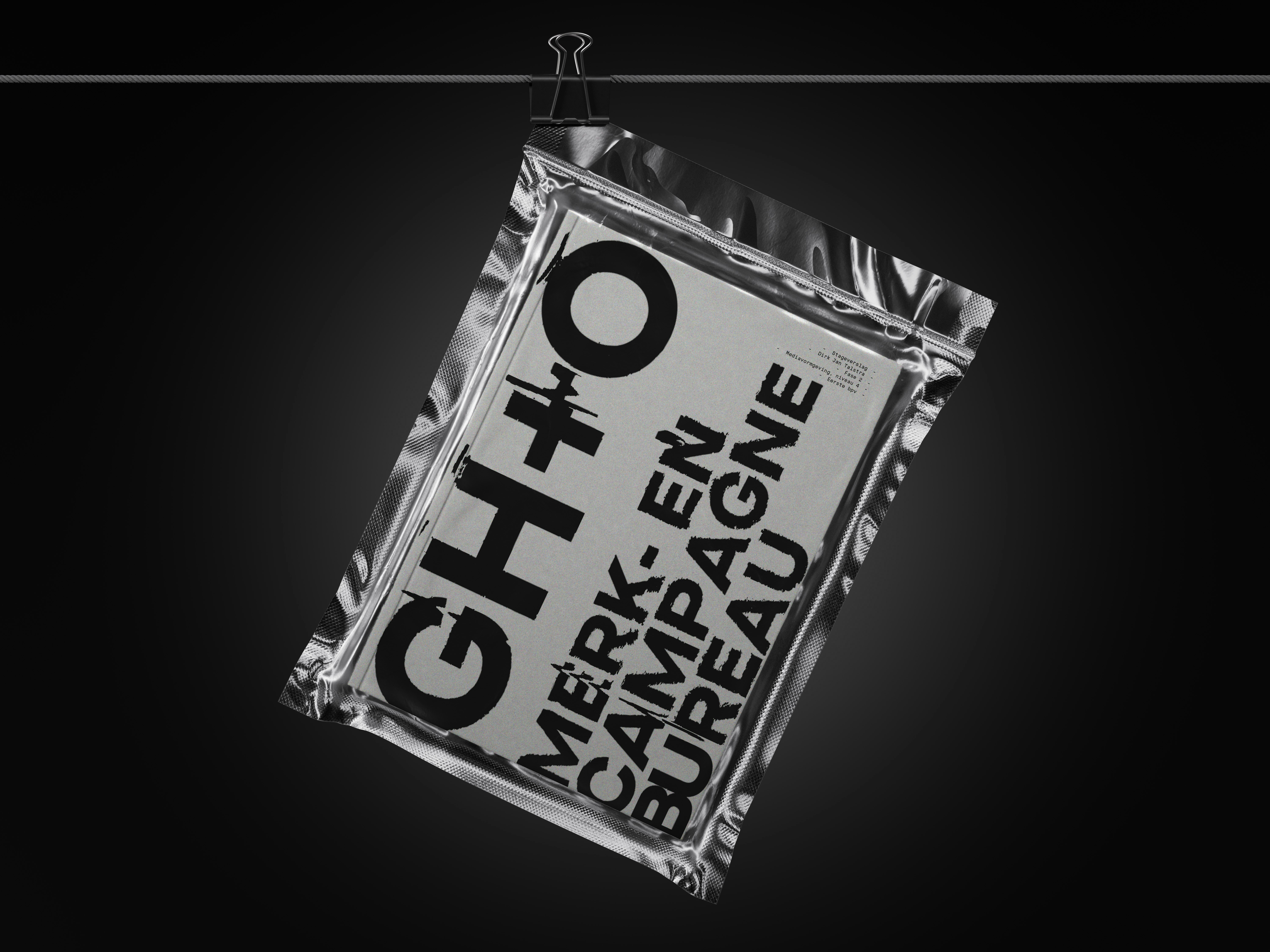 A pouch labeled "gh+o" is hanging. photo – Free Text Image on Unsplash
