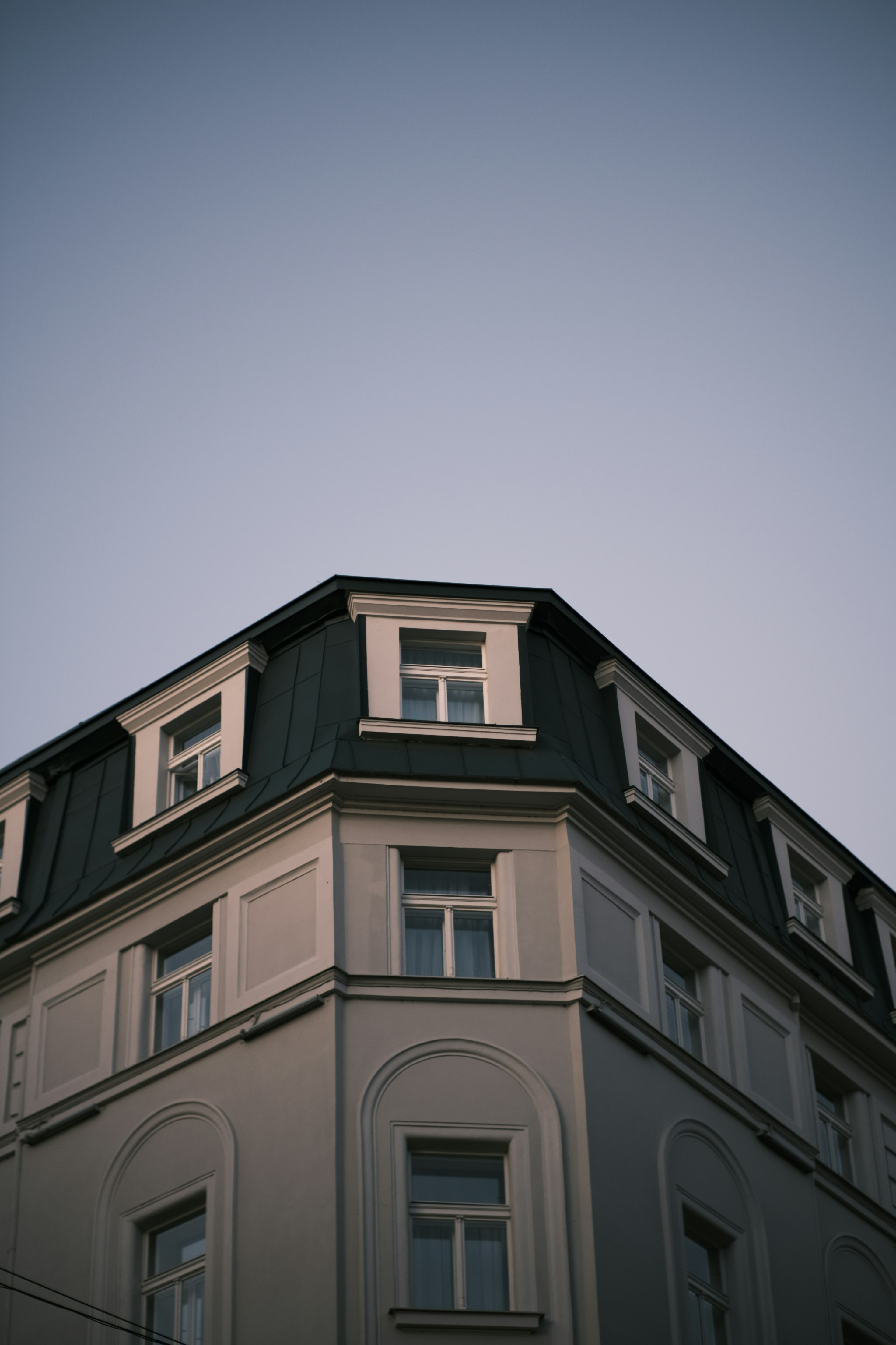 Twilight Geometry: Urban Corner Elegance
