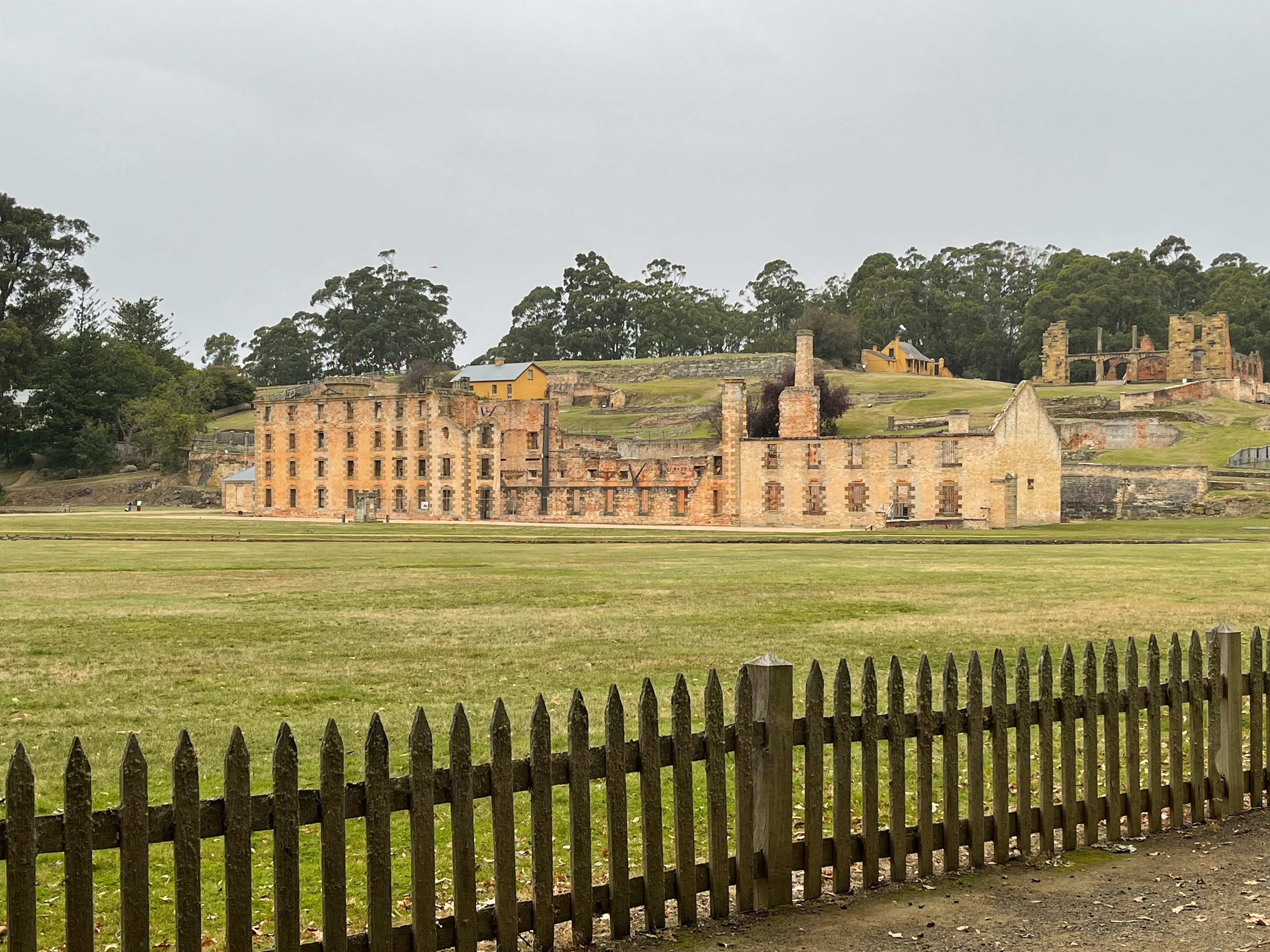 Port Arthur penitentiary - housing the worst convicts sent to Australia; who were sent here specifically for extra punishment. This building housed the prisoners. | Ruins of an old penal colony.