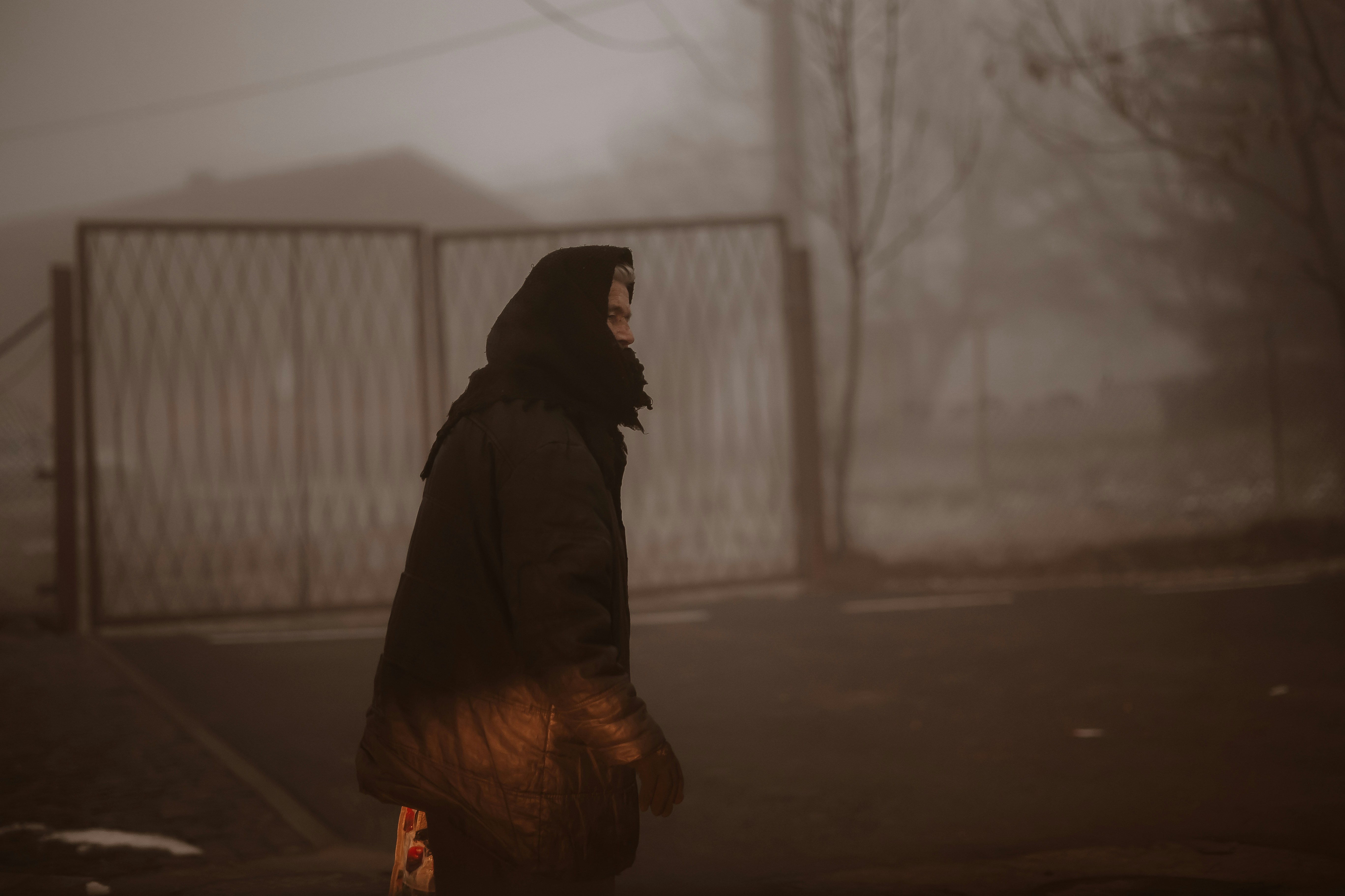 Woman walks in a foggy, somber scene. photo – Free Travel Image on Unsplash