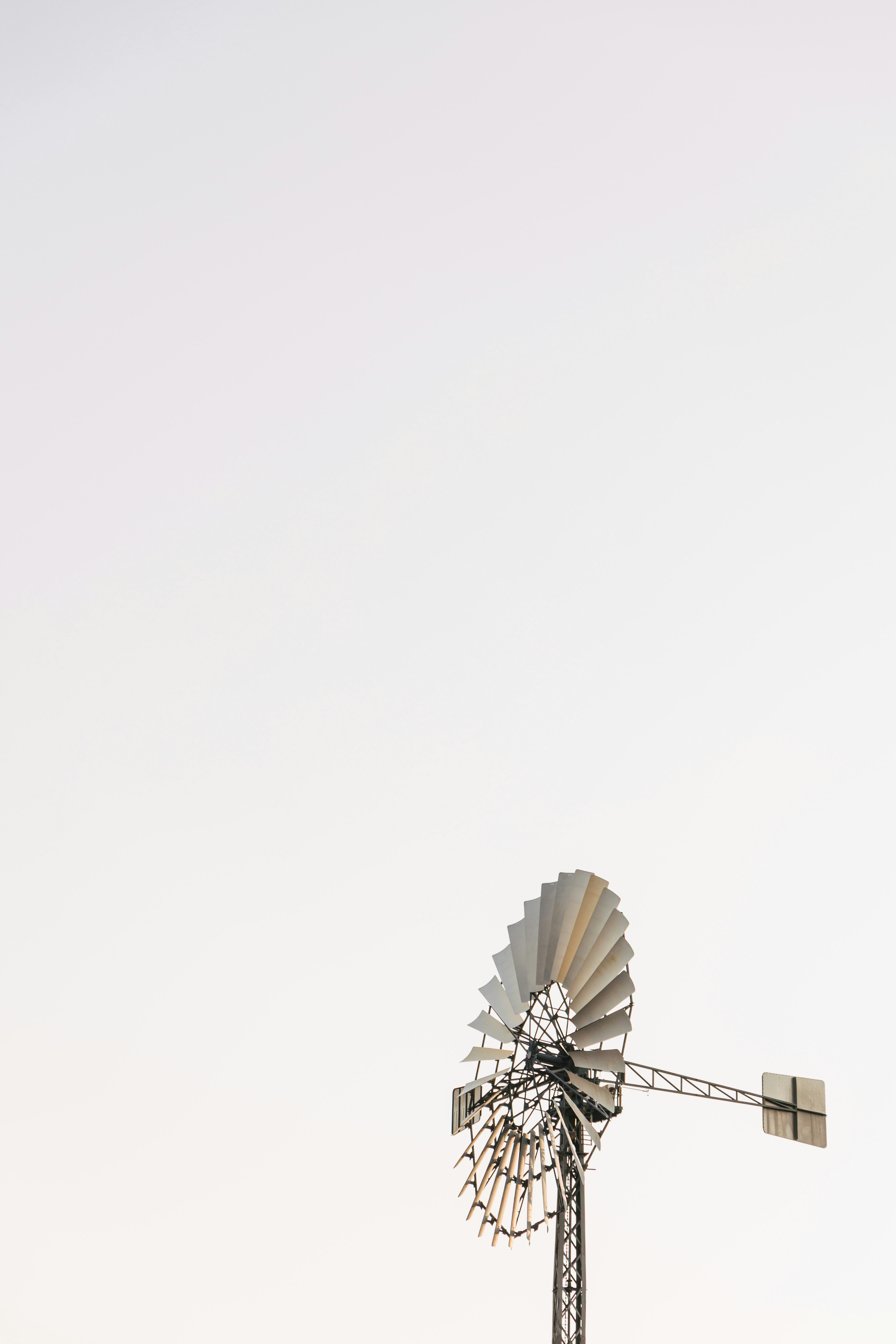 Deserted Horizon: A Wind-Turbine-Laced Sky