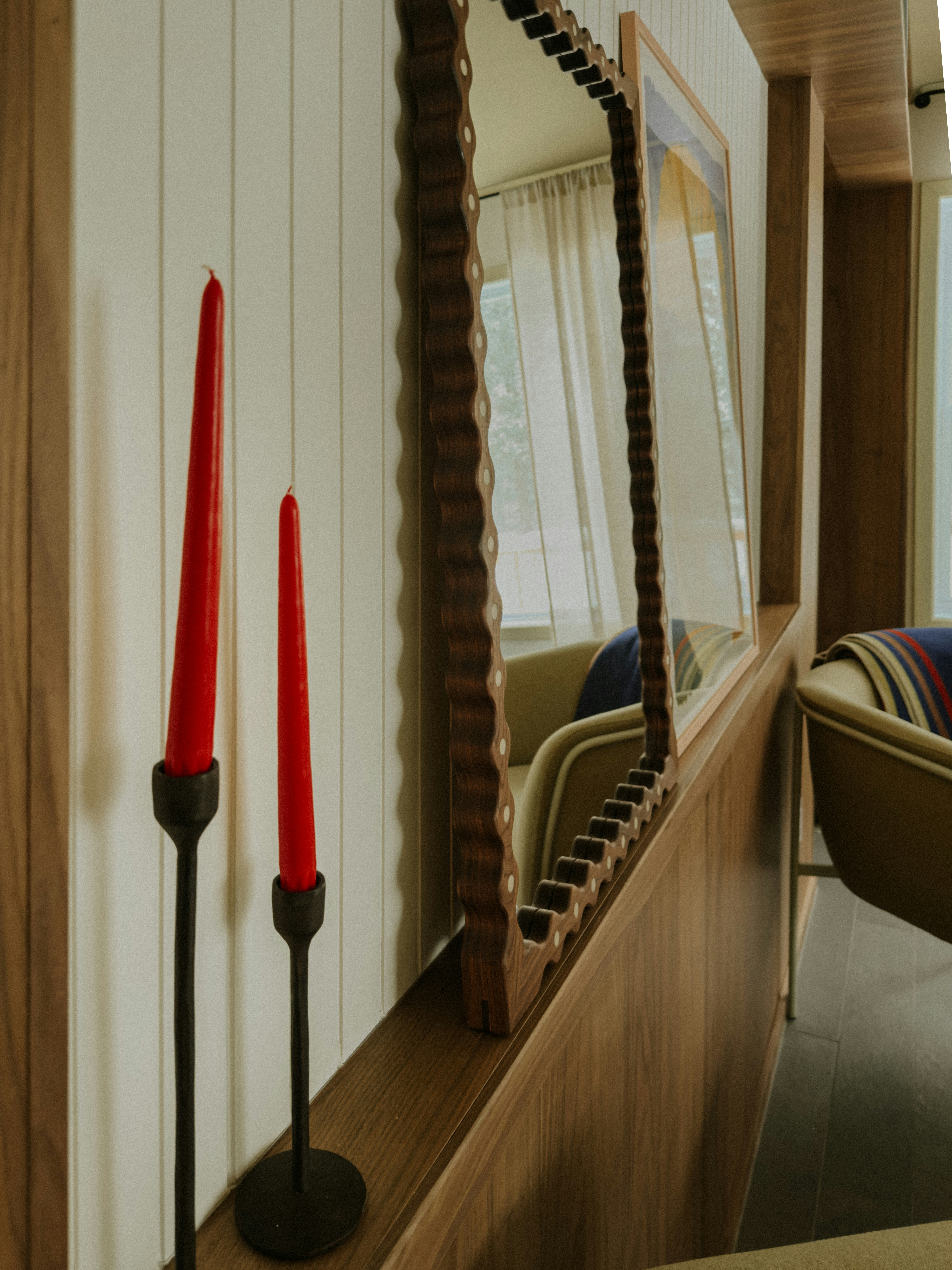 Reflections of Comfort: A Cozy Interior Scene