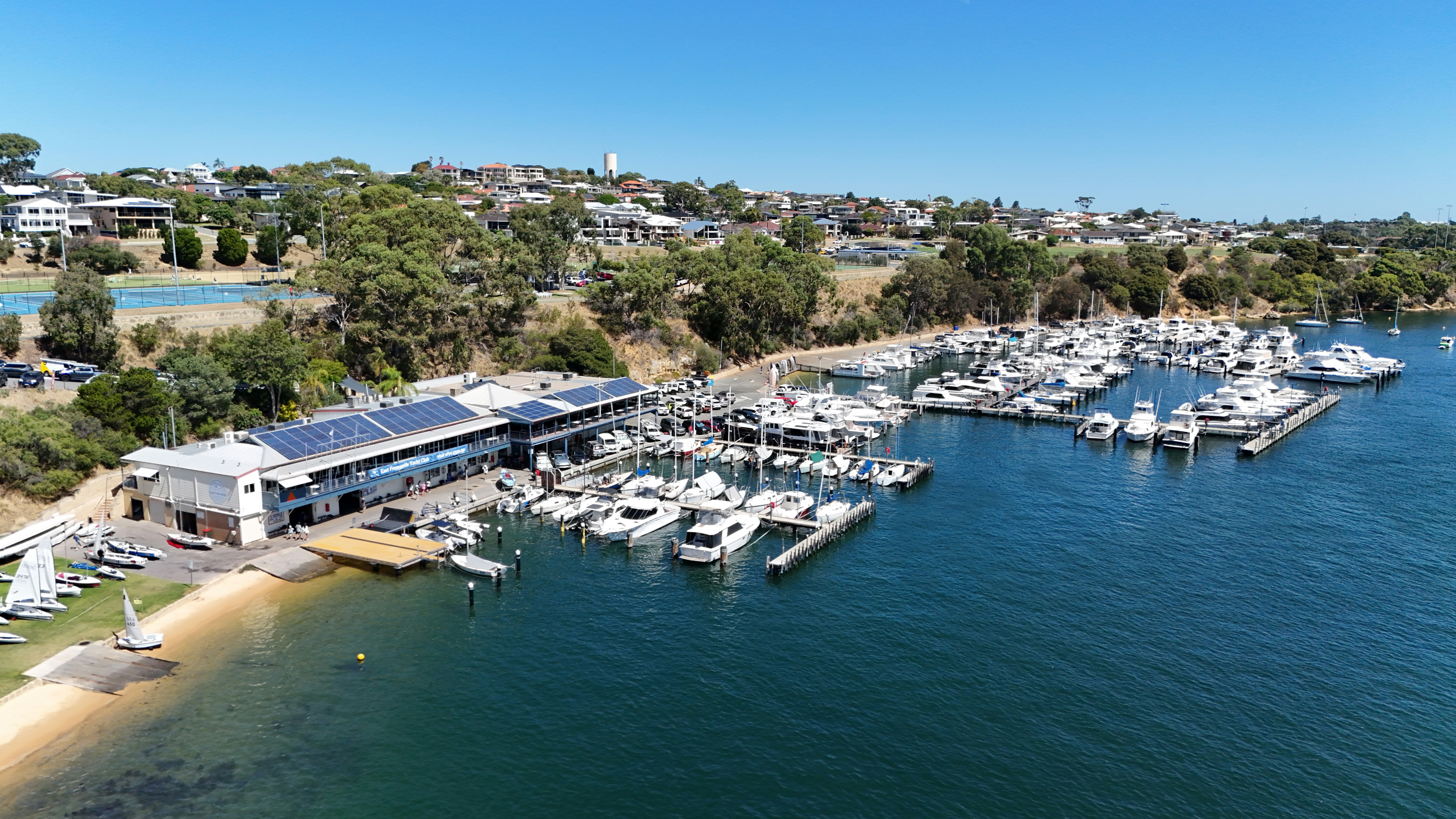 Marina Harmony Under Clear Skies