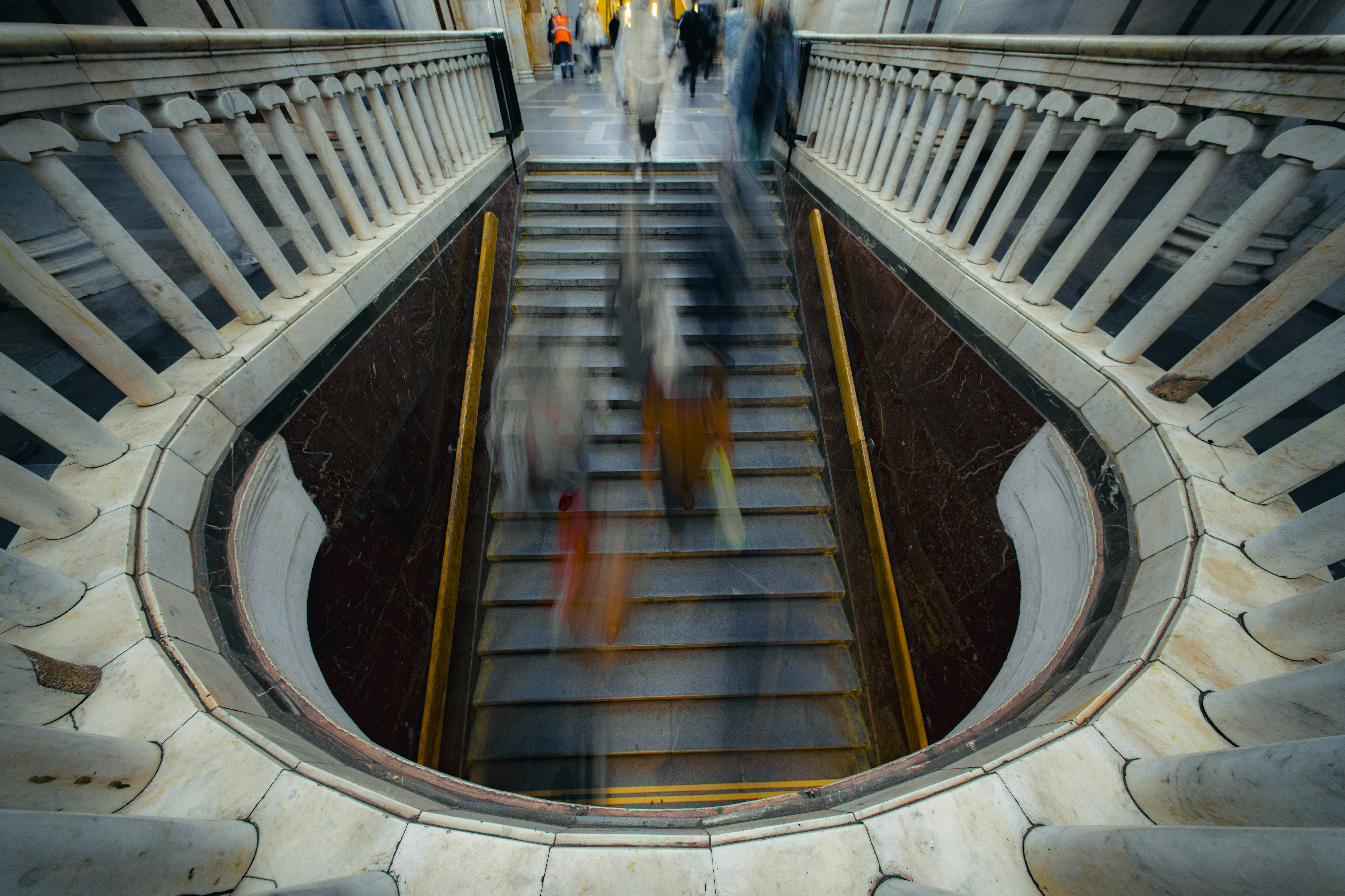 Flow of Time on Historic Steps