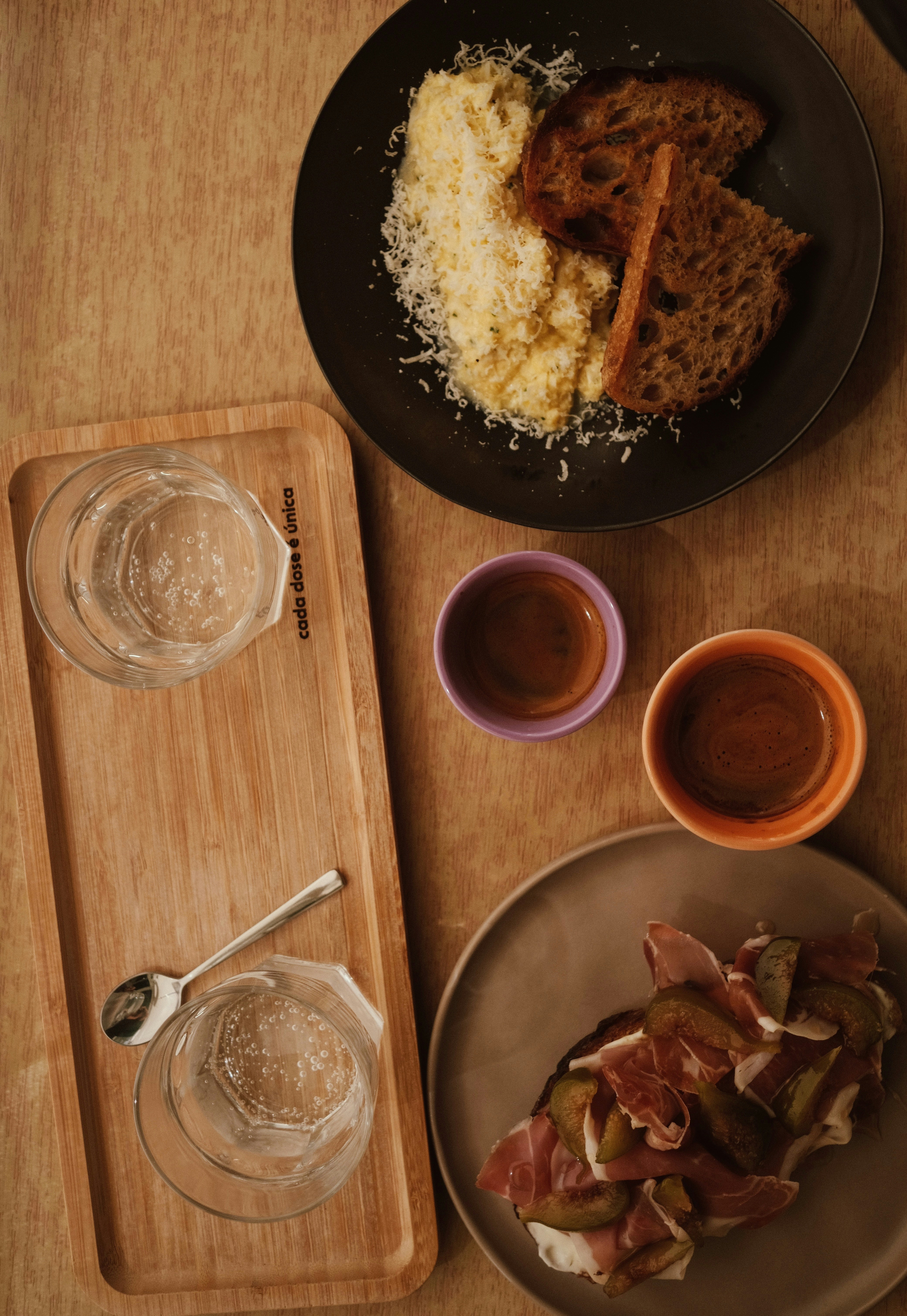 Coffee, appetizers, and drinks on a table. photo – Free Food Image on ...