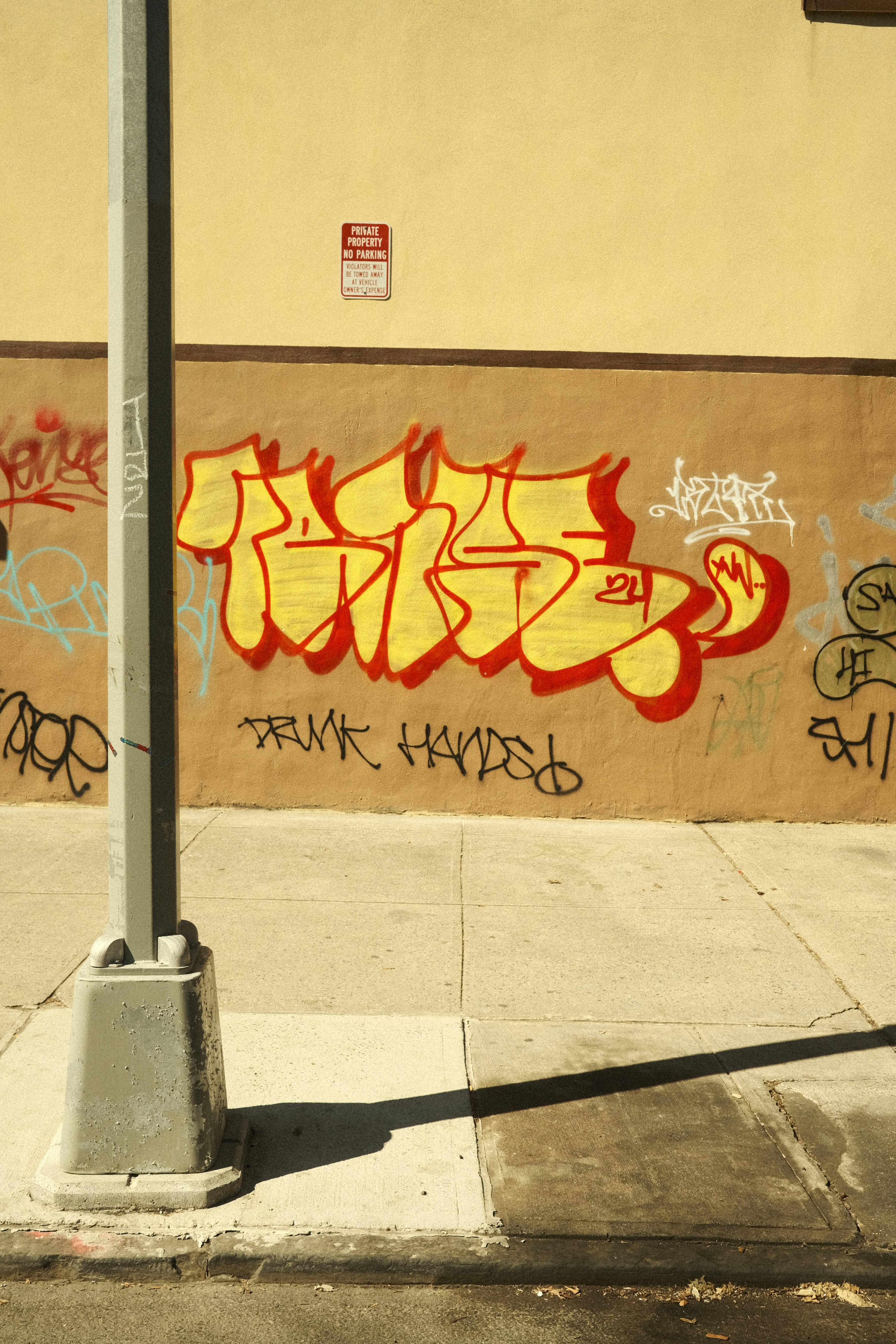 Graffiti and Urban Poise: A Corner of Street Color