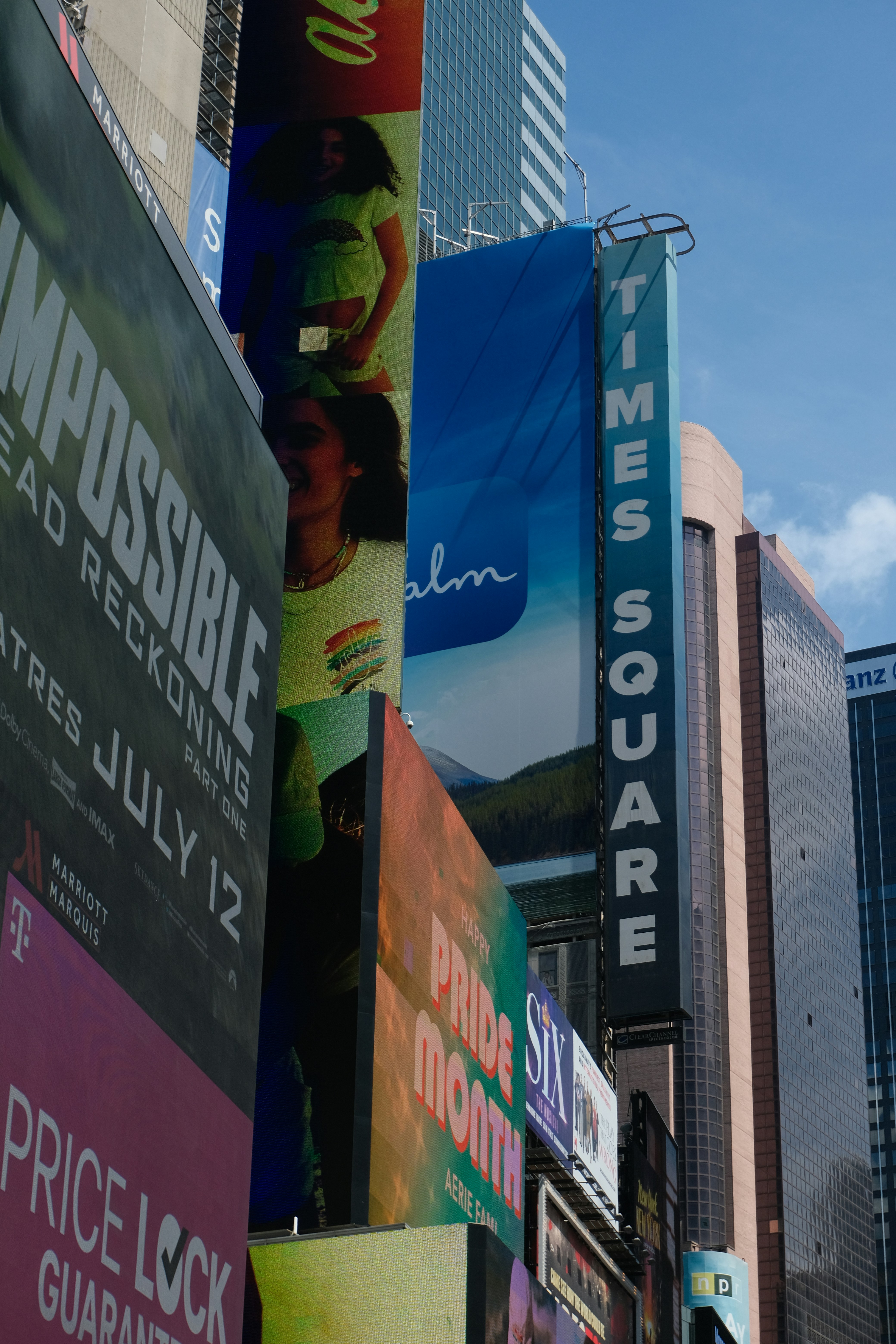 Times square's vibrant billboards light up the cityscape. photo – Free ...
