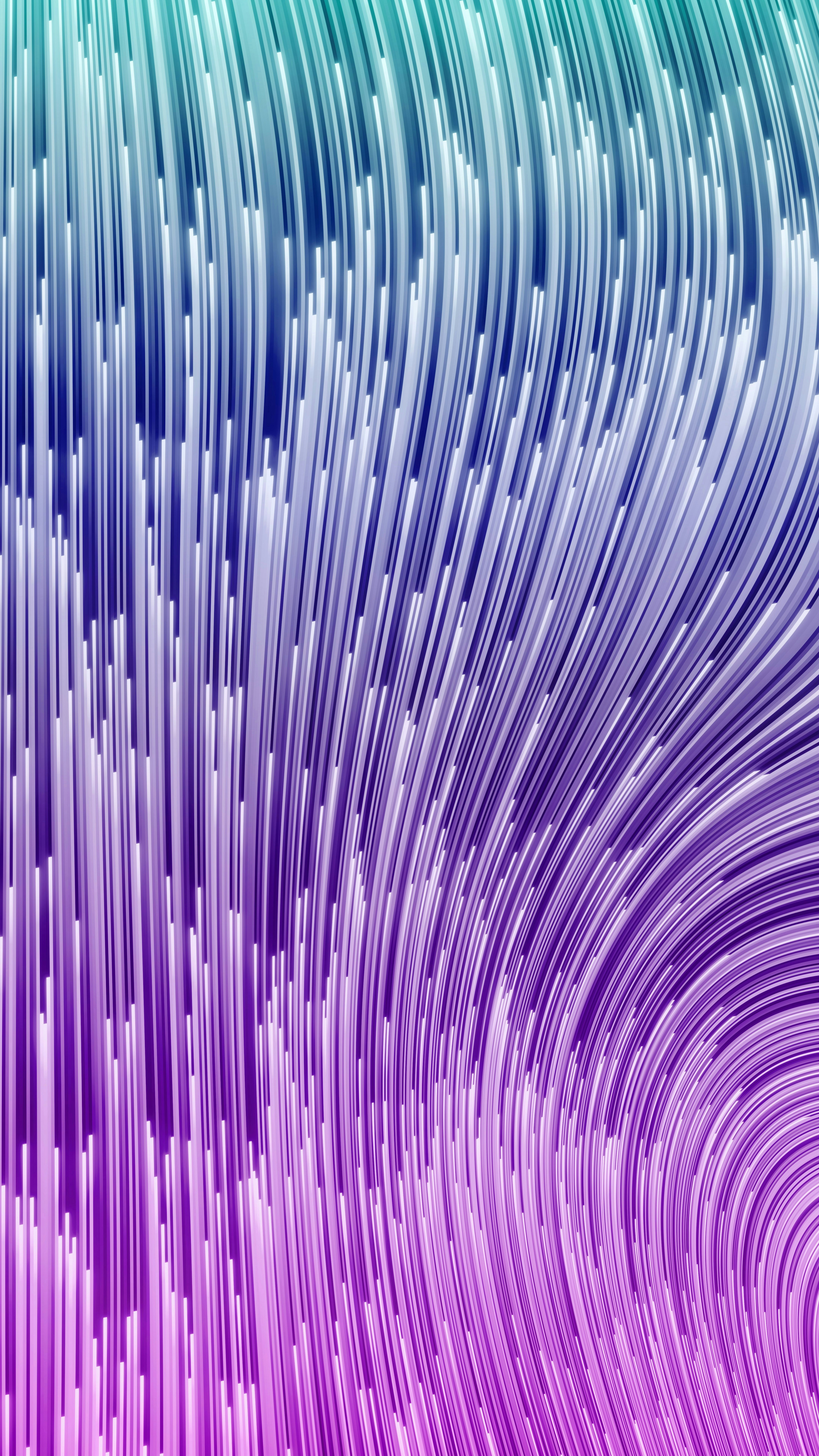 Abstract illustration of curved vertical lines in vibrant colors. photo ...